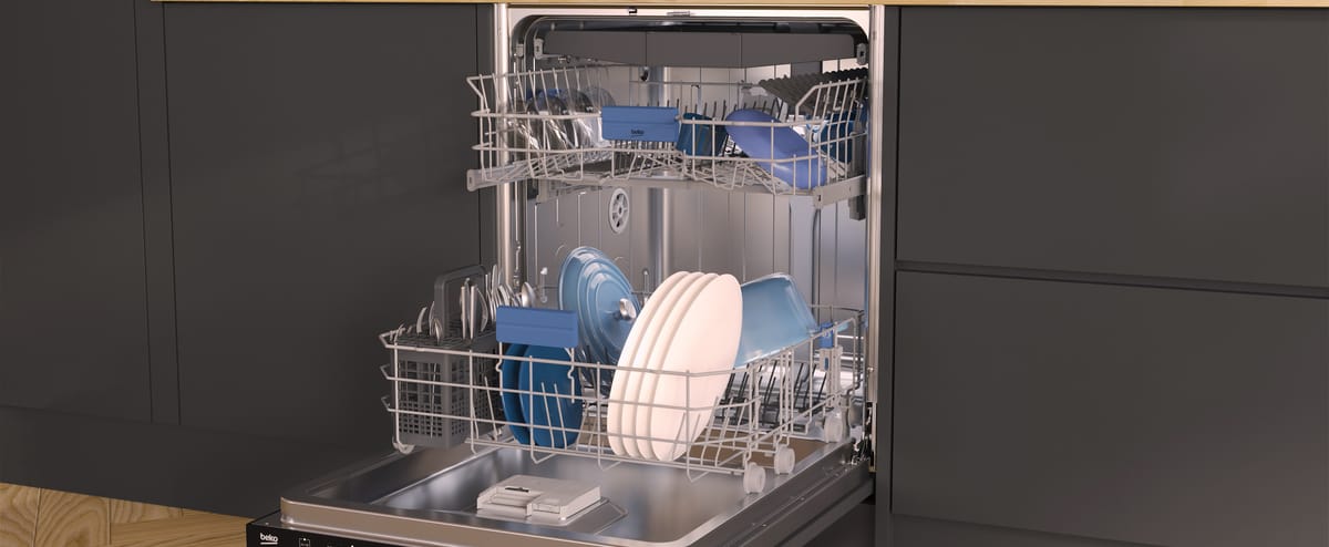 loading a slimline dishwasher