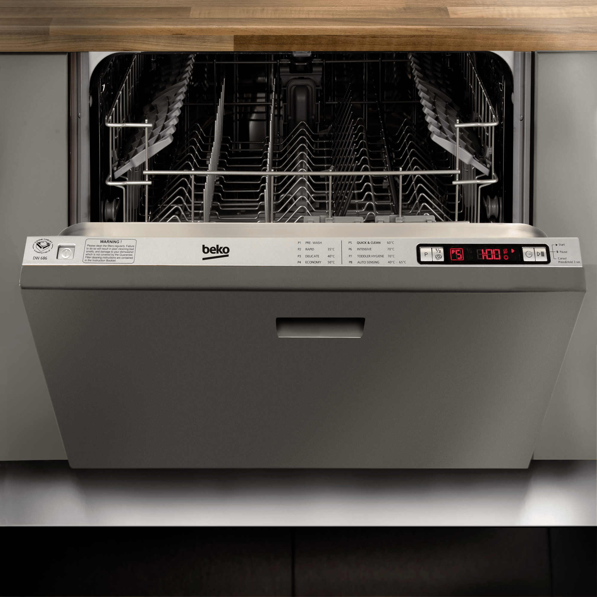 integrated dishwasher