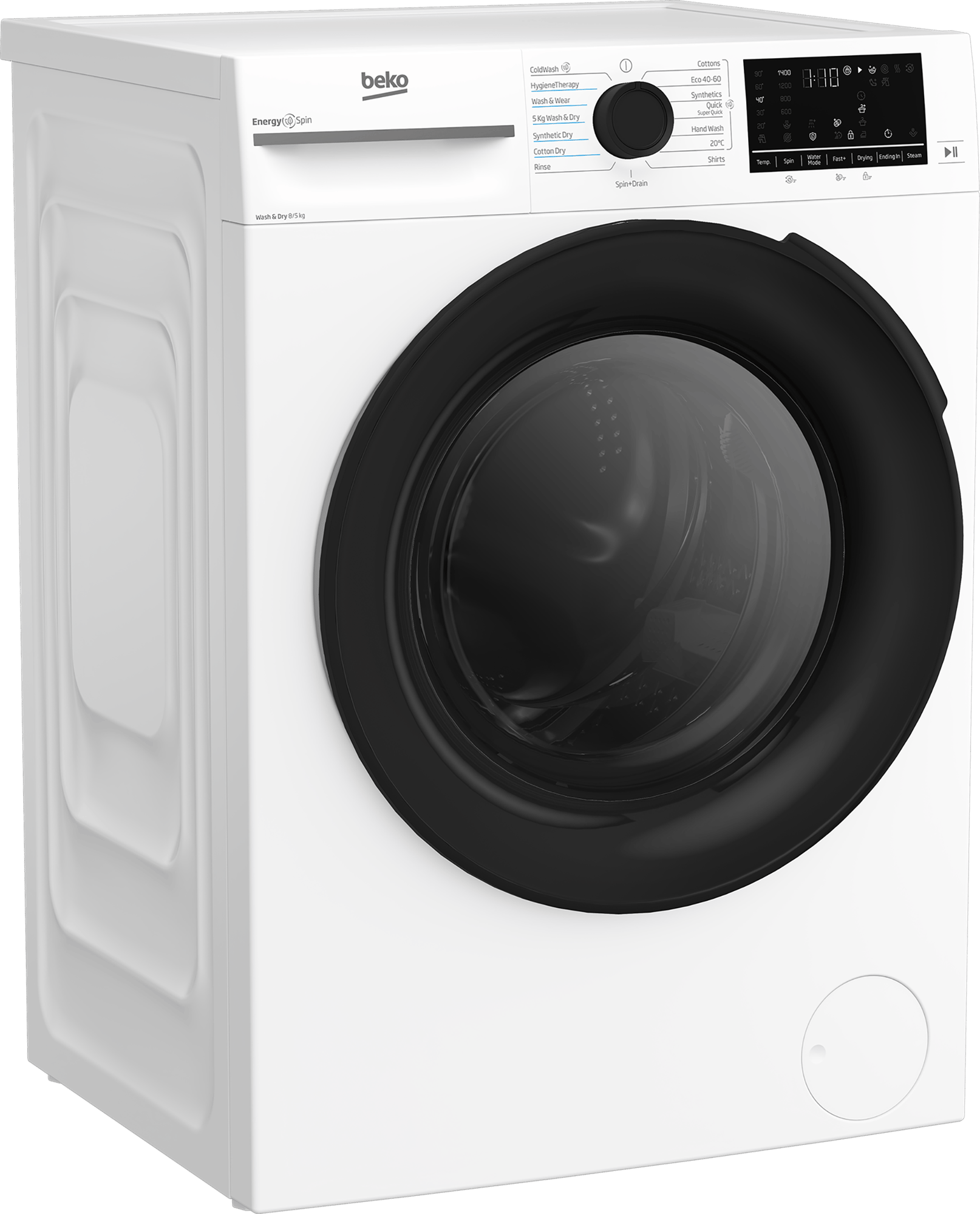 Freestanding 8kg Wash / 5kg Dry Capacity Washer Dryer with EnergySpin ...