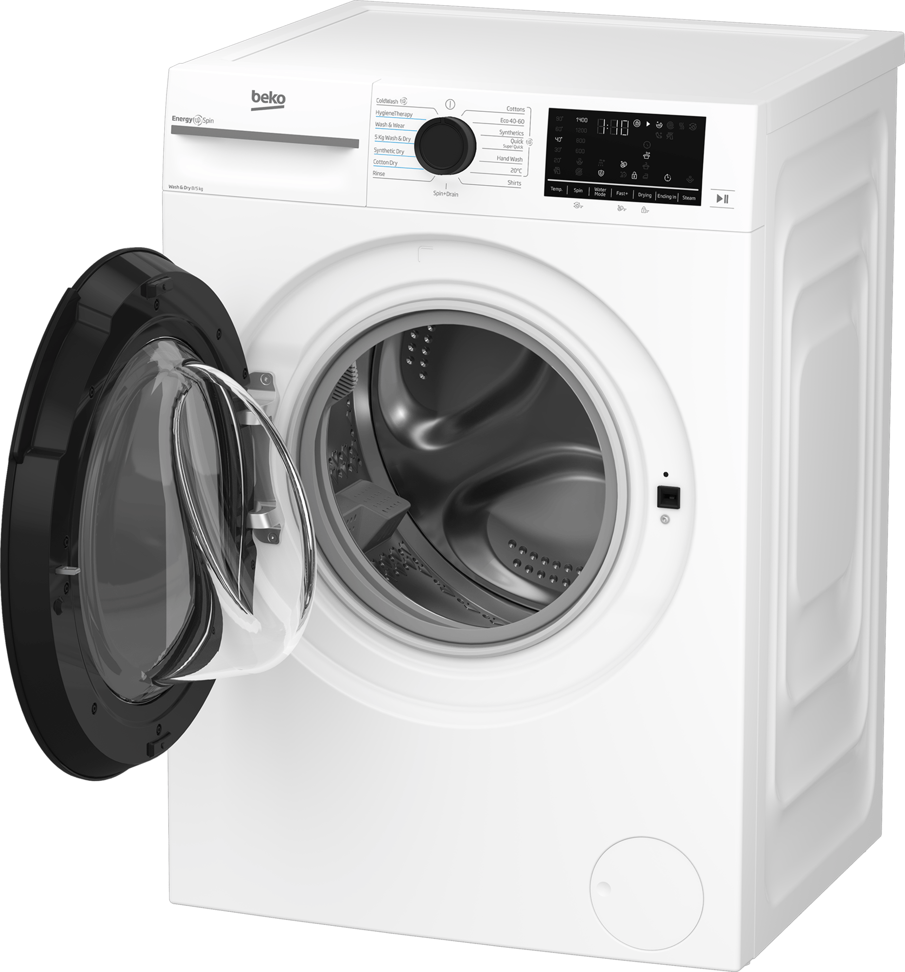 Freestanding 8kg Wash / 5kg Dry Capacity Washer Dryer with EnergySpin ...