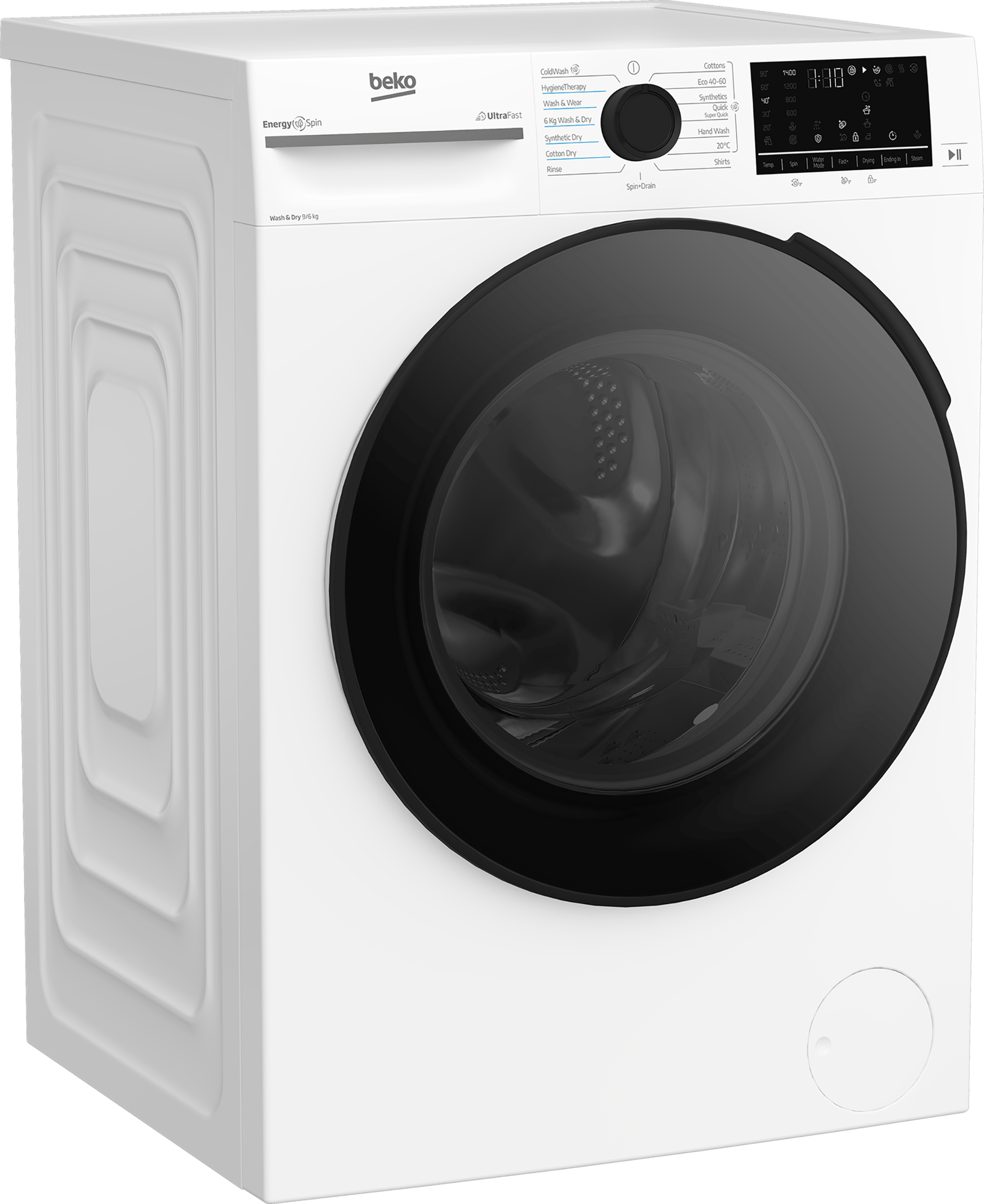 Freestanding 9kg Wash / 6kg Dry Capacity Washer Dryer with EnergySpin ...