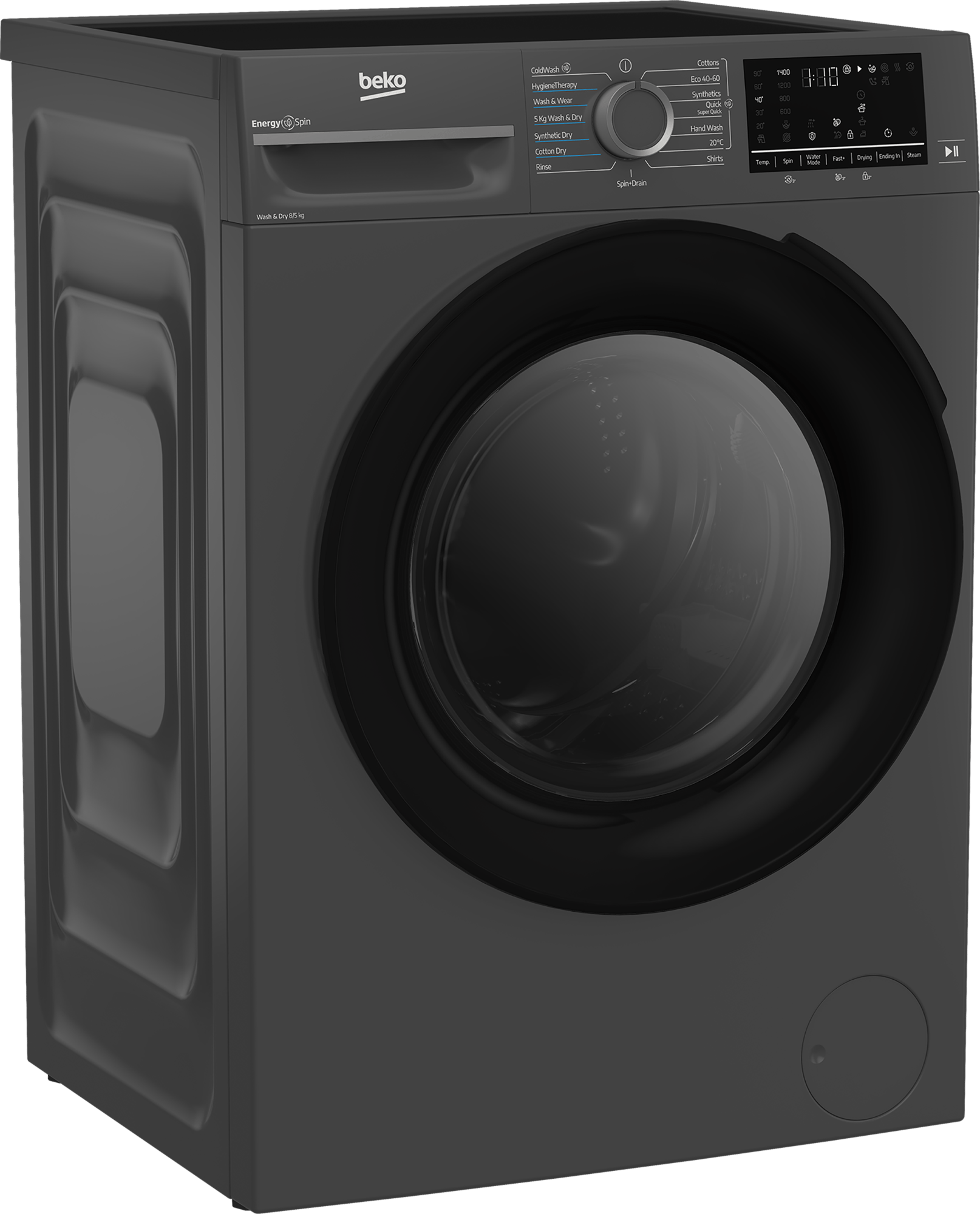 Freestanding 8kg Wash / 5kg Dry Capacity Washer Dryer with EnergySpin ...