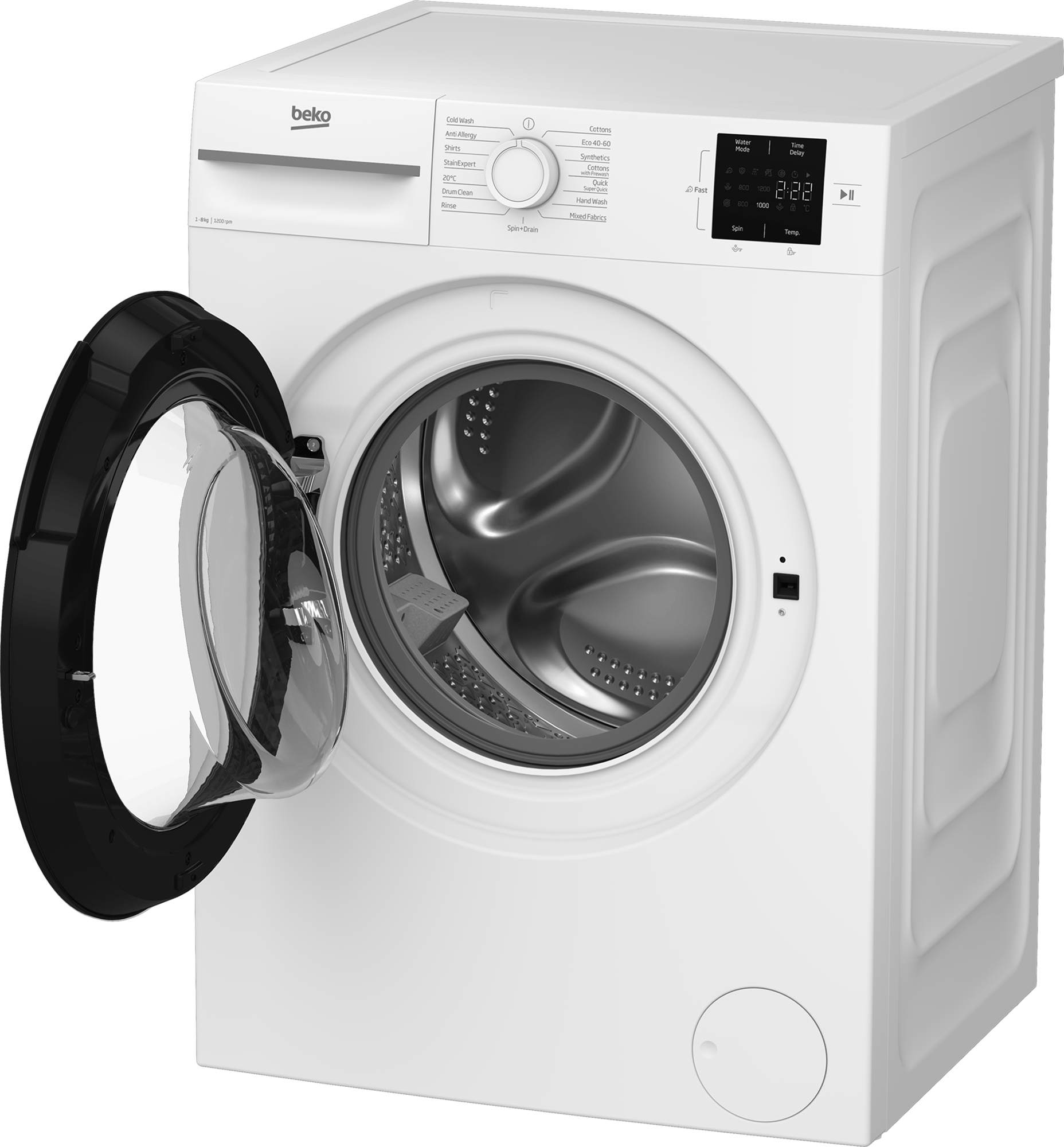 Freestanding 8kg 1200rpm Washing Machine with Quick Programme BM1WT3821 ...