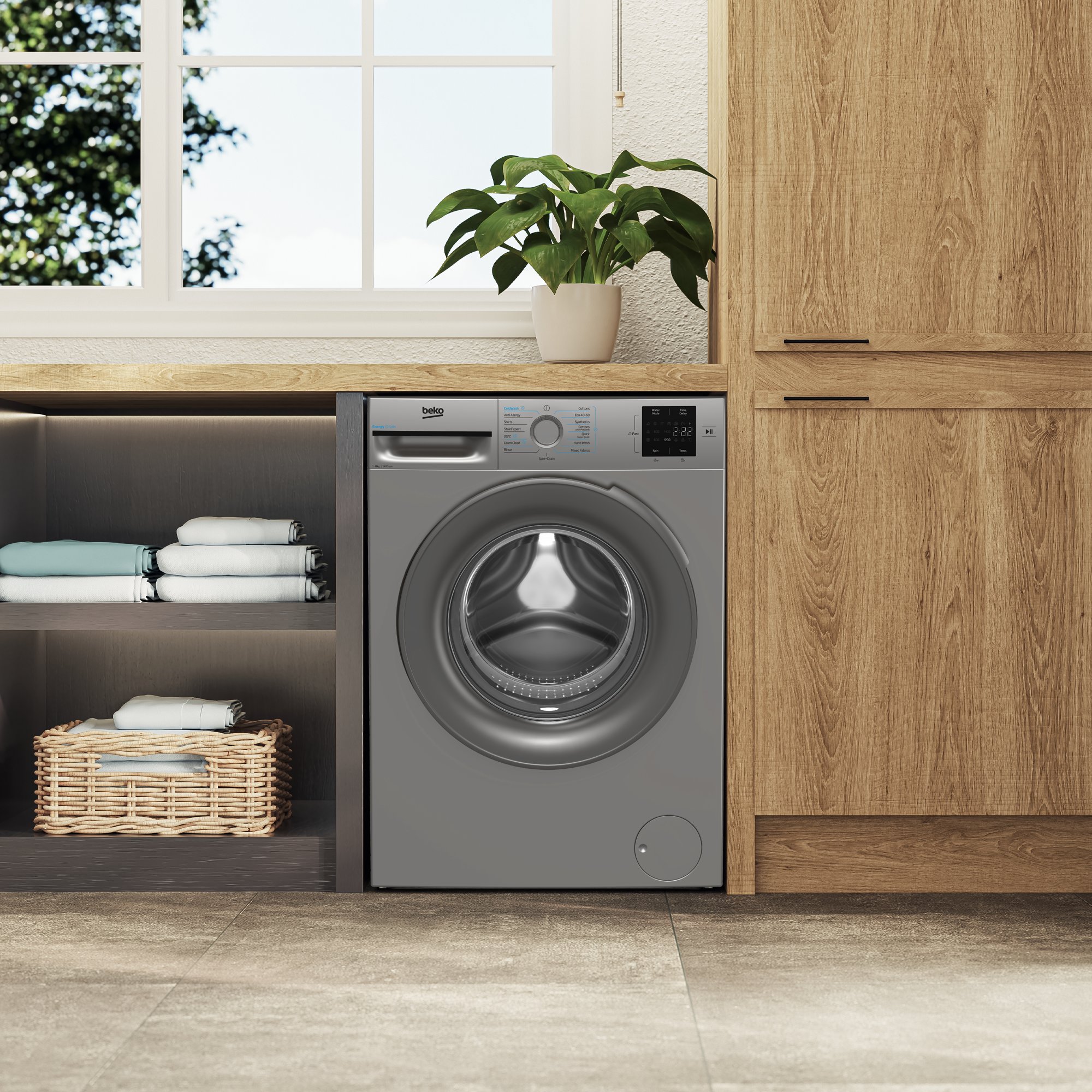 Freestanding 8kg 1400rpm Washing Machine with EnergySpin BMN3WT3841 ...