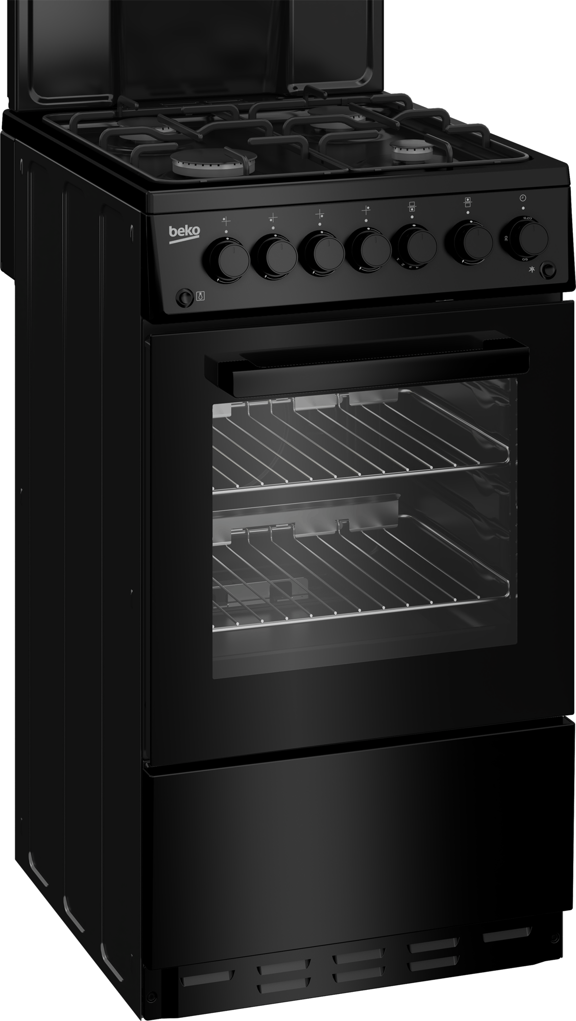 50cm Freestanding Gas Single Oven Eye Level Cooker KA52NE | Beko UK