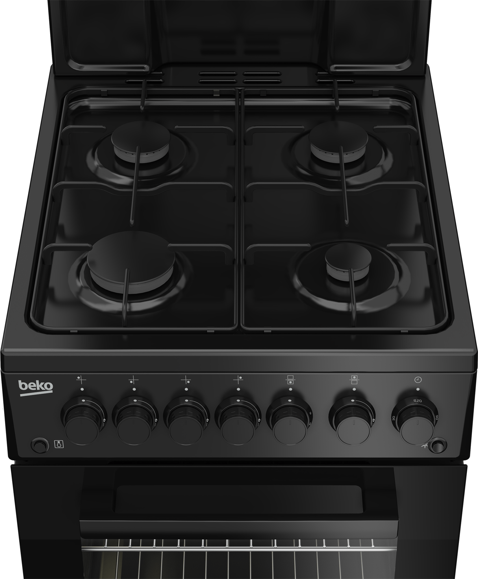 50cm Freestanding Gas Single Oven Eye Level Cooker KA52NE | Beko UK