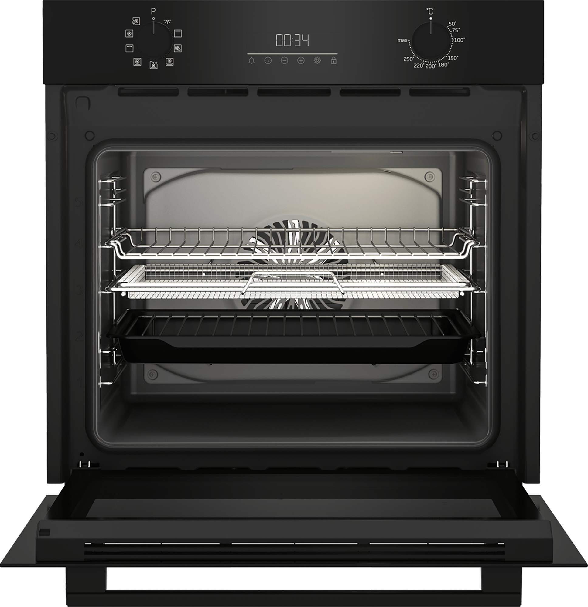 60cm Built-In Single Multi-Function Oven with AeroPerfect™ AirFry ...