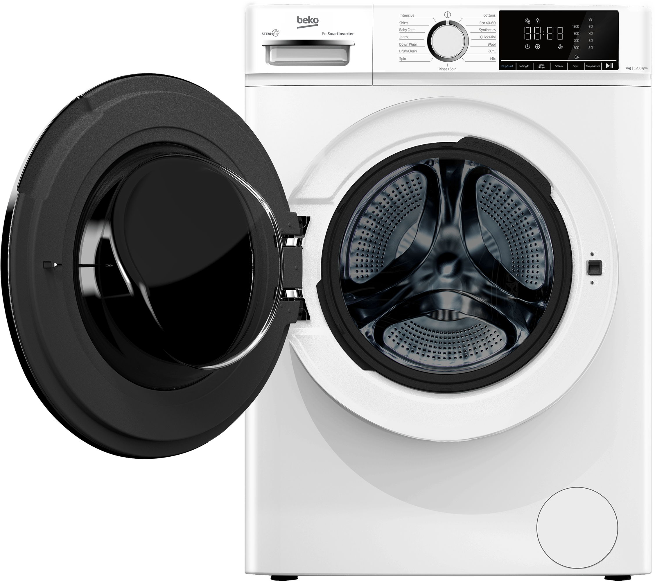Freestanding 7kg 1200rpm Washing Machine with ProSmart™ Inverter Motor ...