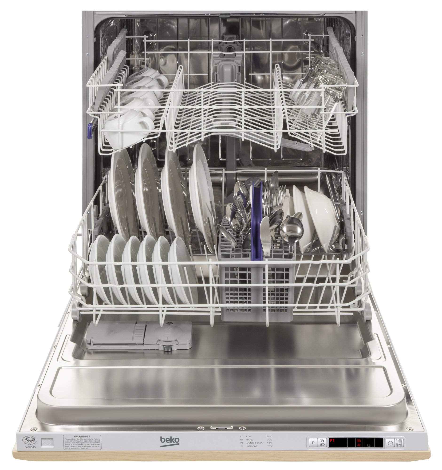 Full Size Integrated Dishwasher with 4 programmes DWI645 | Beko UK