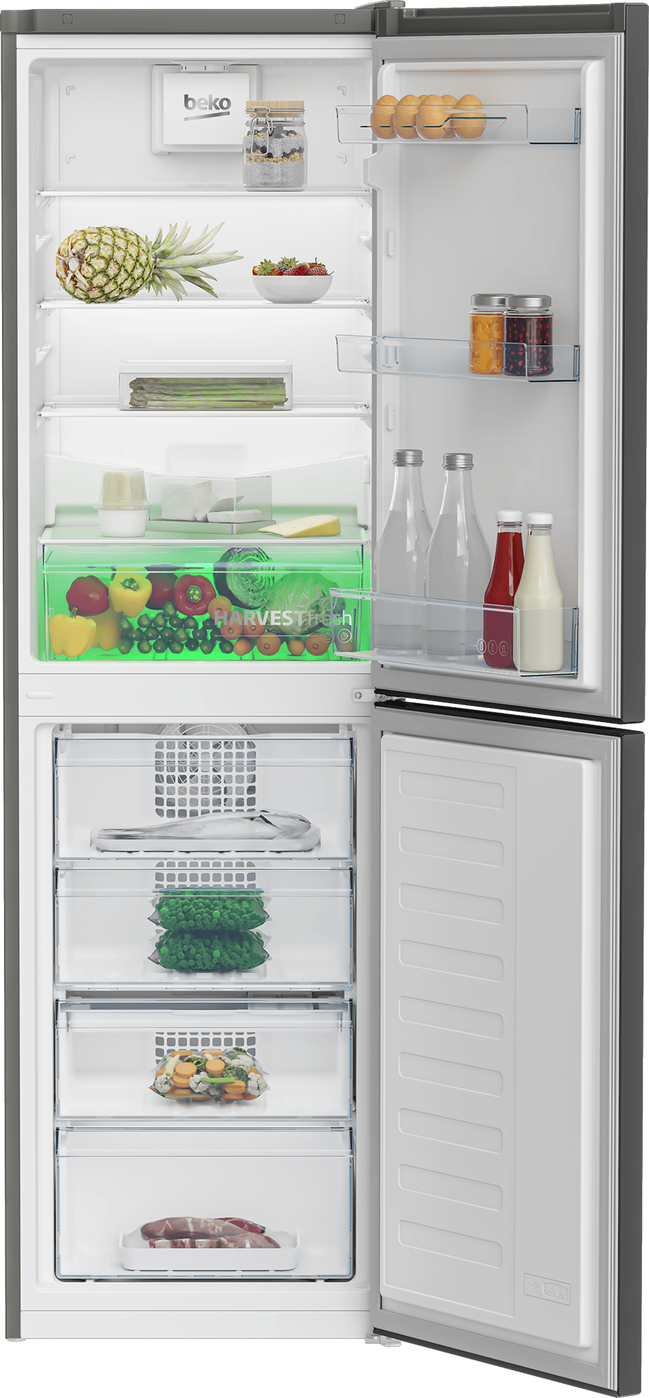 Freestanding Frost Free Fridge Freezer with HarvestFresh™ CNG4582VW ...
