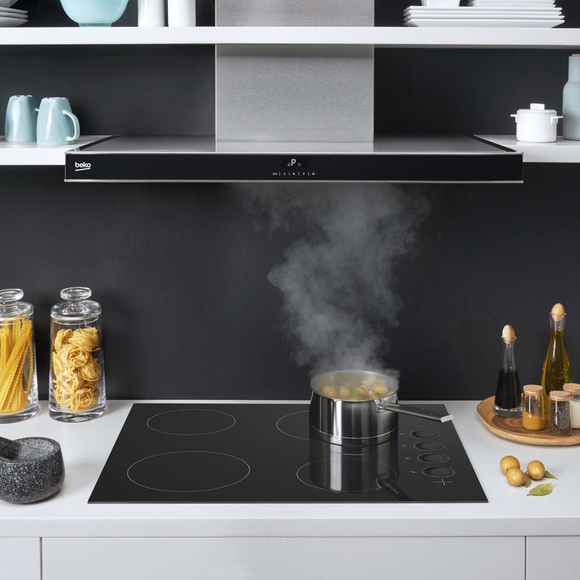 60cm Ceramic Hob with Side Knob Controls HIC64102 | Beko UK