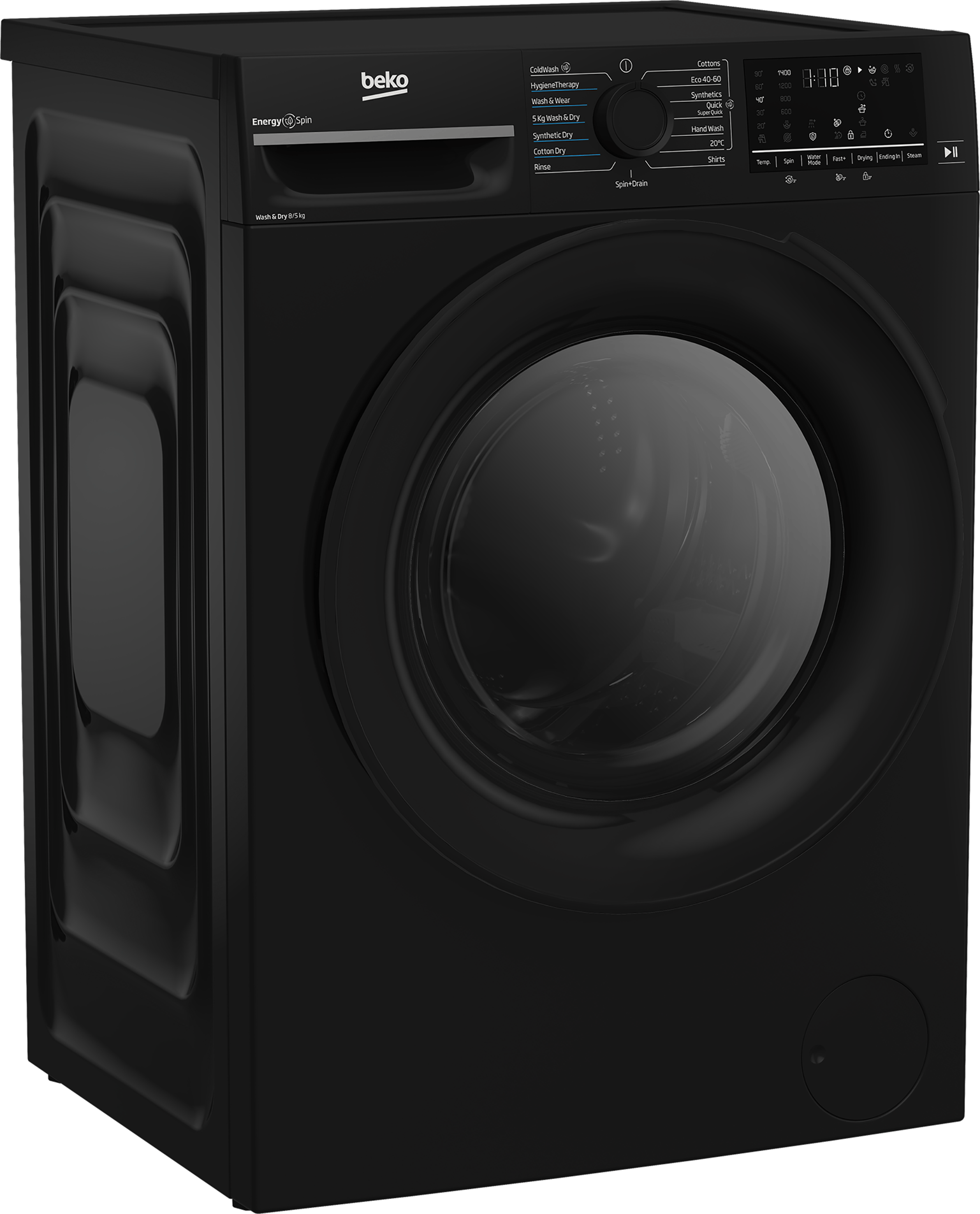 Freestanding 8kg Wash / 5kg Dry Capacity Washer Dryer with EnergySpin ...