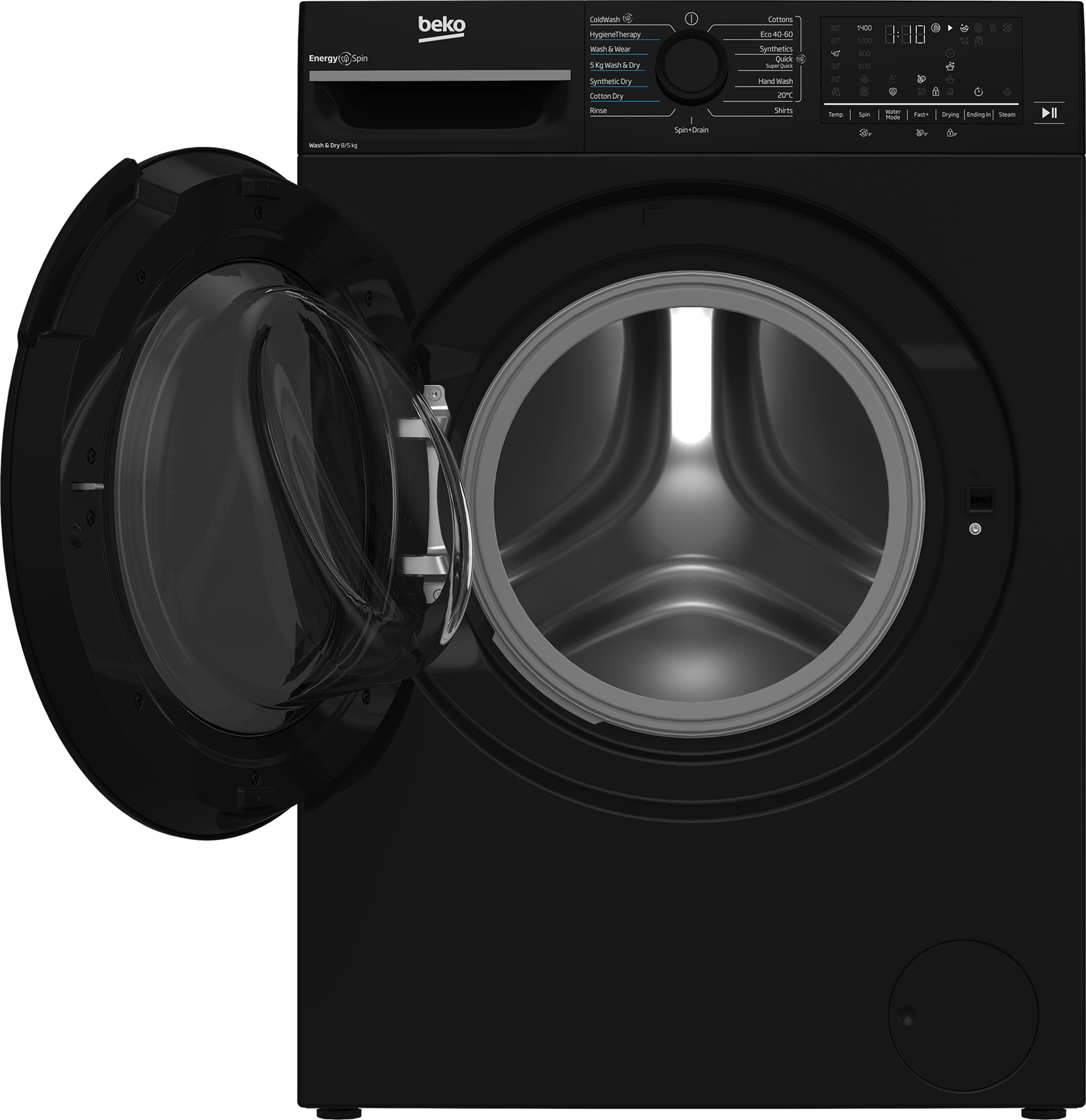 Freestanding 8kg Wash / 5kg Dry Capacity Washer Dryer with EnergySpin ...
