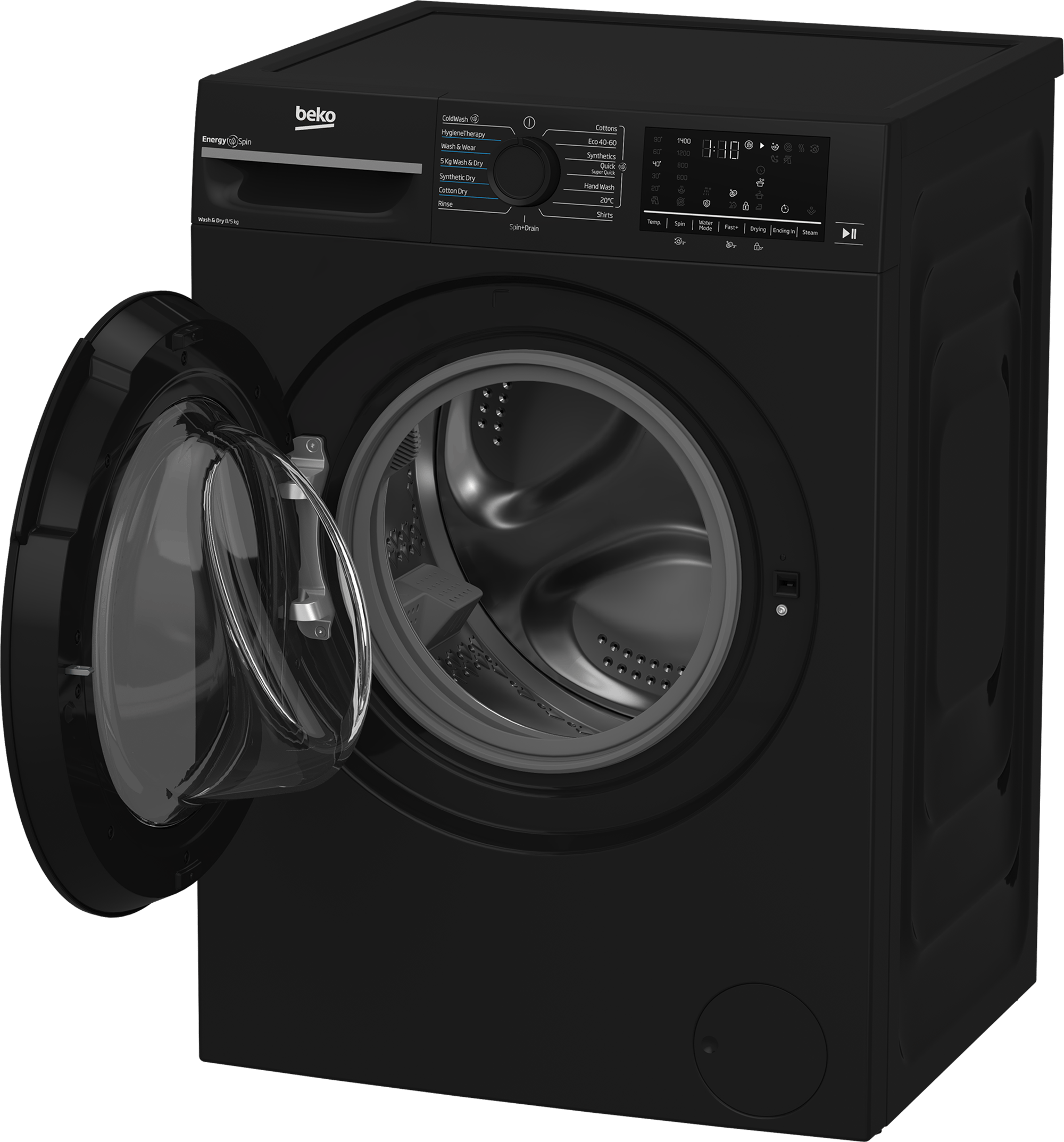 Freestanding 8kg Wash / 5kg Dry Capacity Washer Dryer with EnergySpin ...