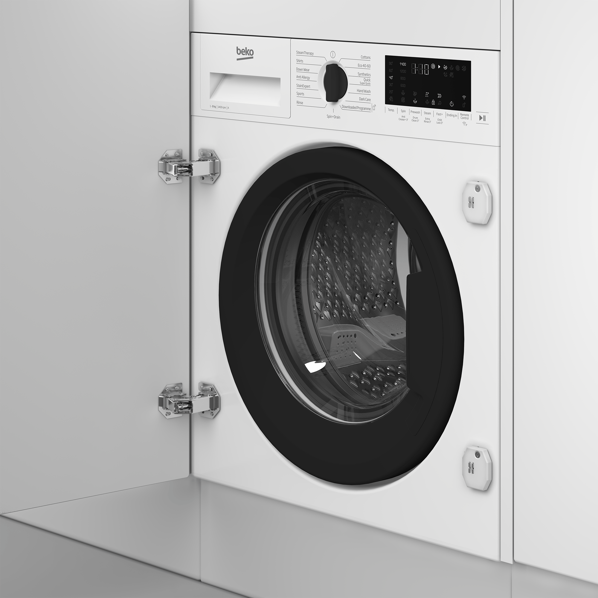 Integrated 8kg 1400rpm Washing Machine with Quick Programme WTIK84122F ...