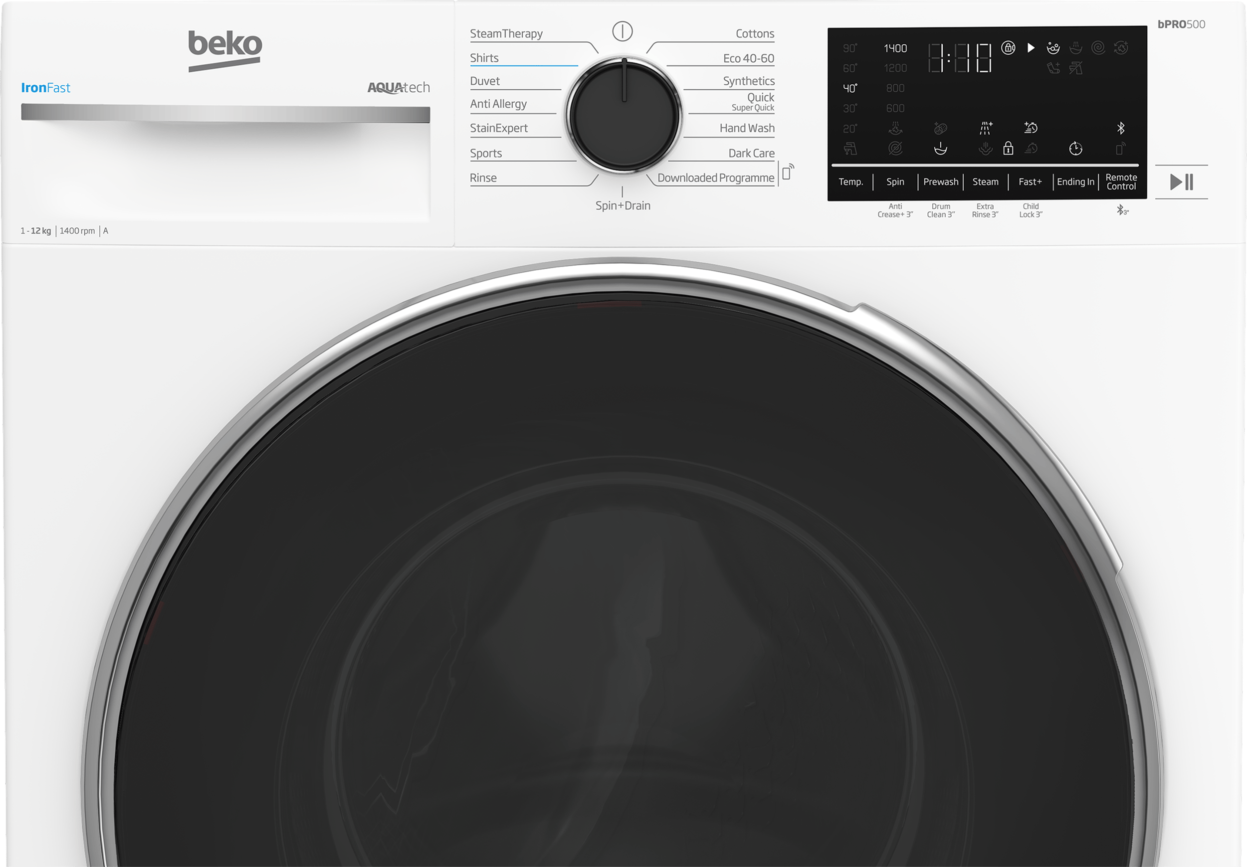 Freestanding 12kg 1400rpm Washing Machine with AquaTech® B5W1241A | Beko UK