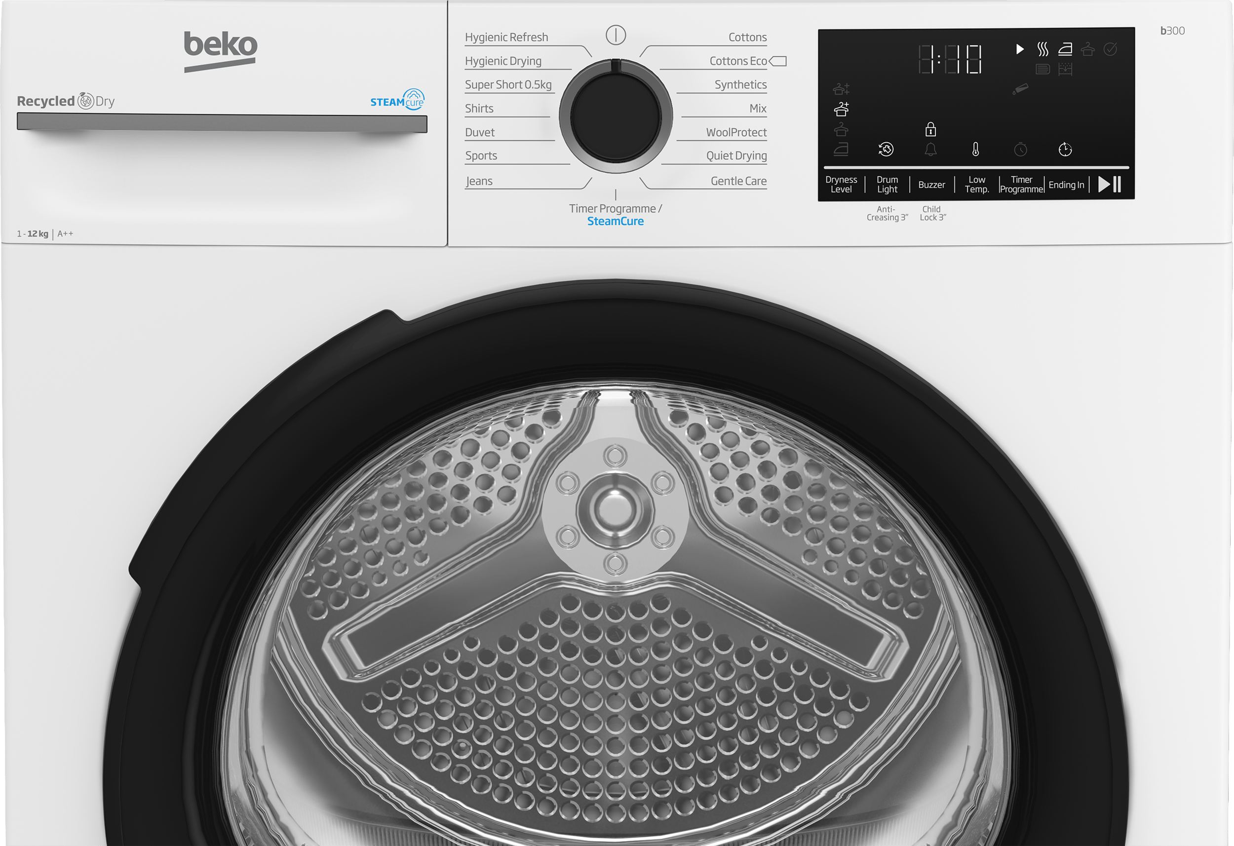 12kg Heat Pump Tumble Dryer with SteamCure Technology BM3T31233 | Beko UK