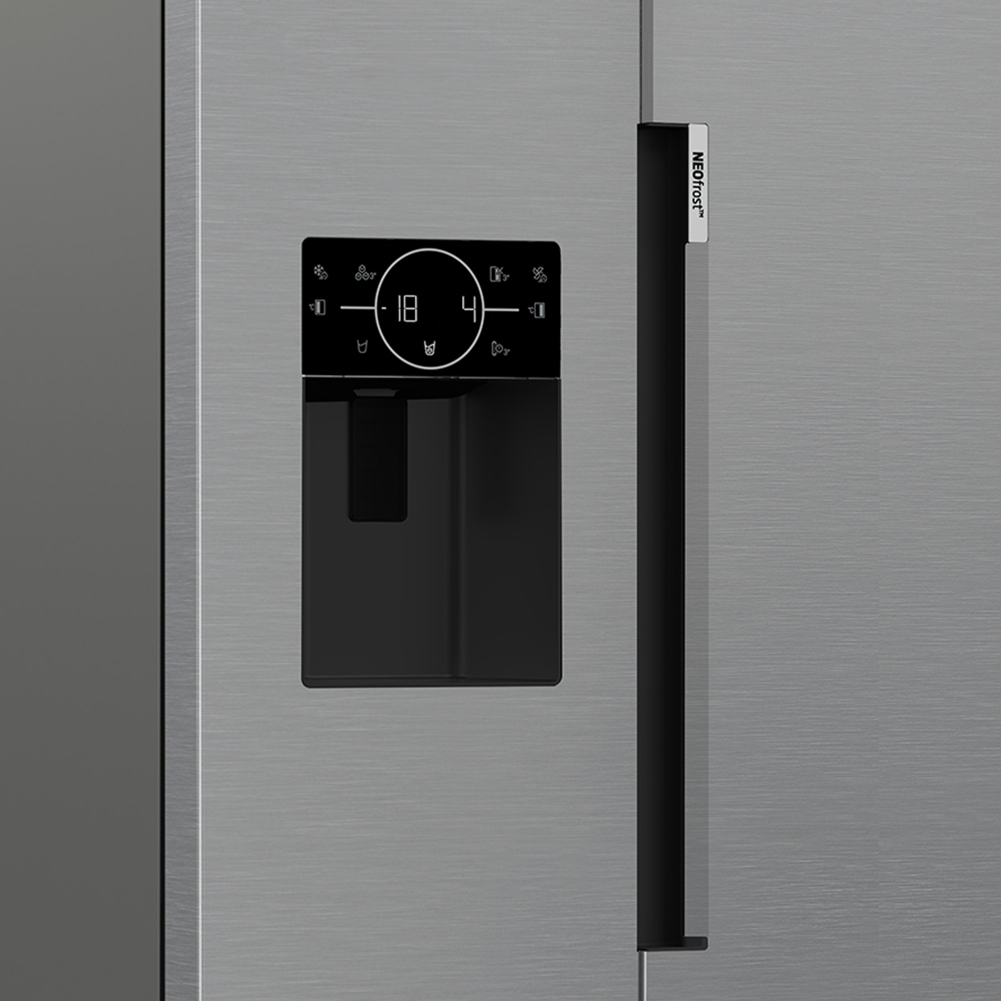 Freestanding American Style Fridge Freeze with HarvestFresh™ ASP352V ...