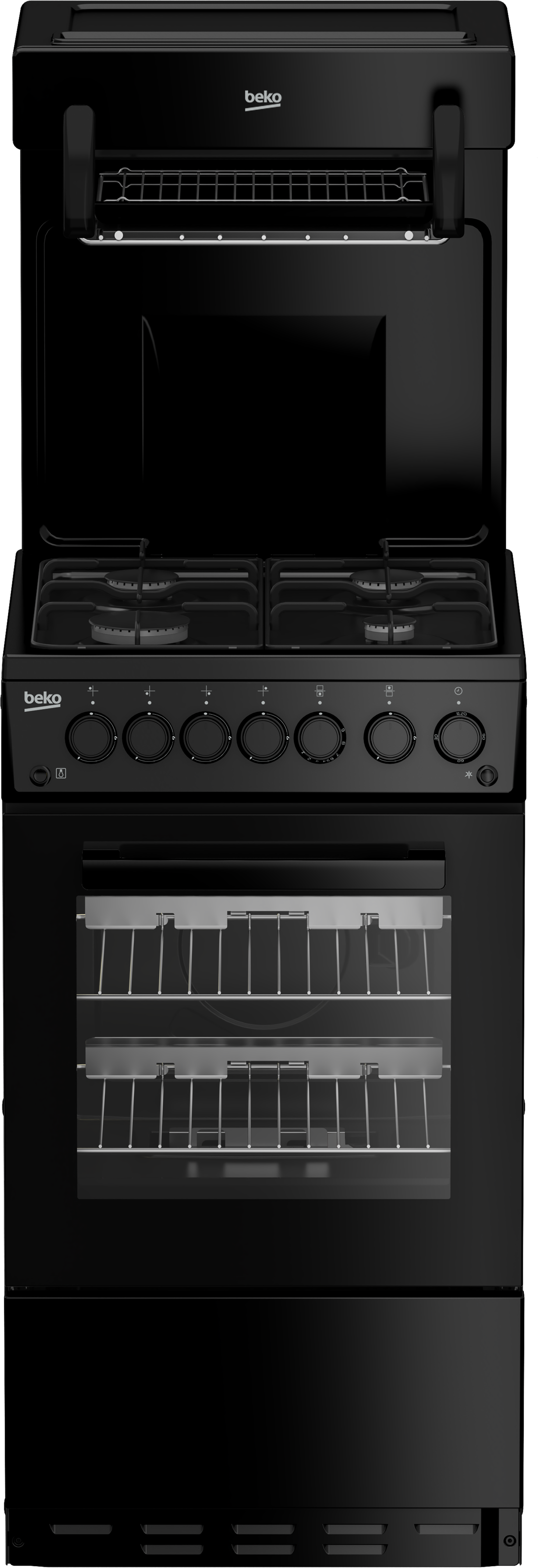50cm Freestanding Gas Single Oven Eye Level Cooker KA52NE | Beko UK
