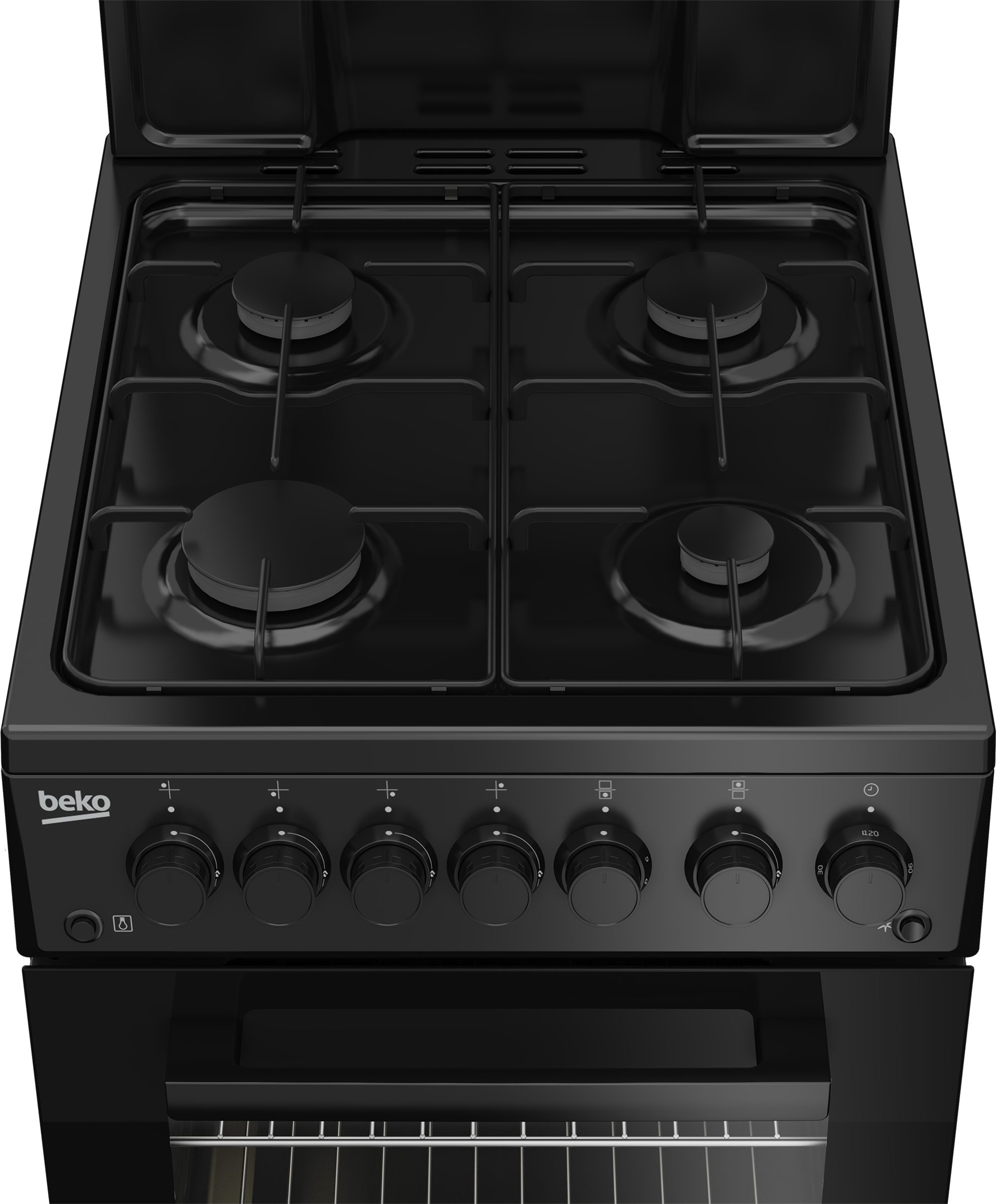 50cm Freestanding Gas Single Oven Eye Level Cooker KA52NE | Beko UK