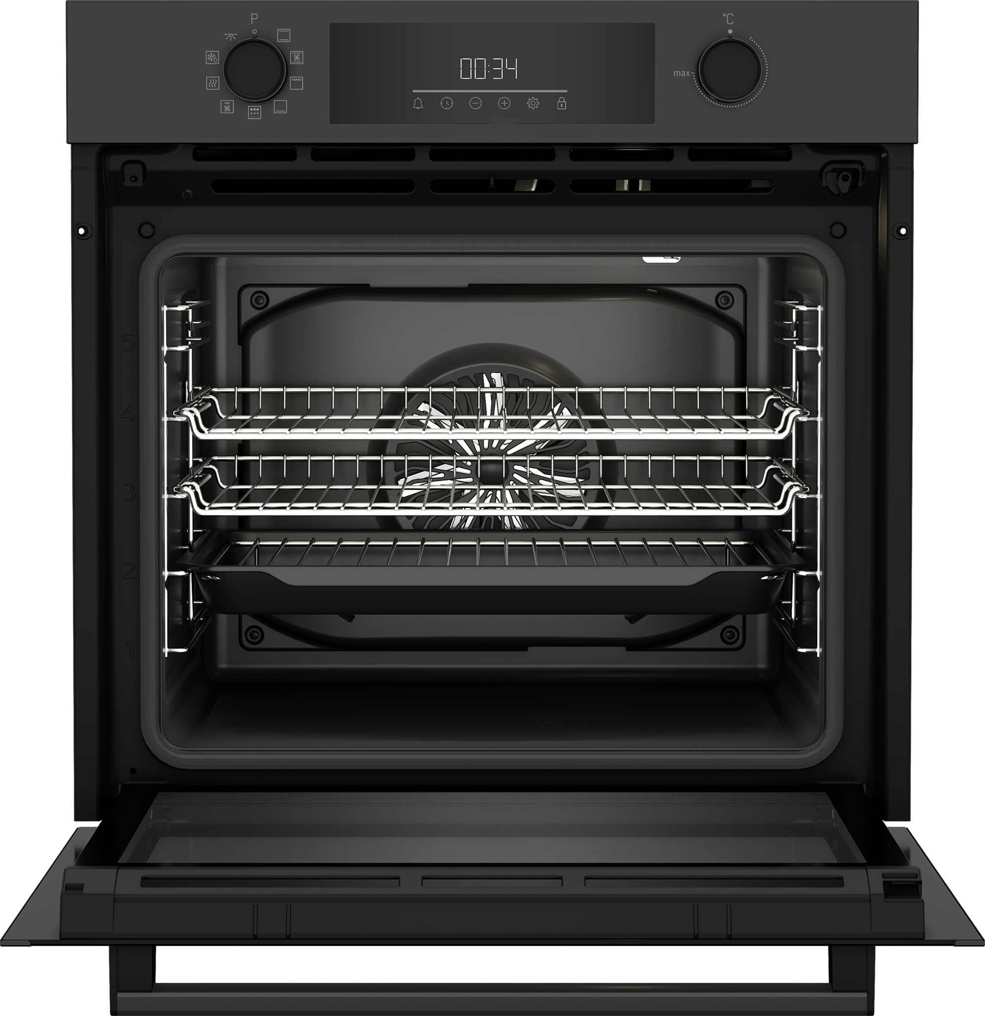 60cm Built-In Pyro Multi-Function Oven with AeroPerfect™ BBIE12401 ...