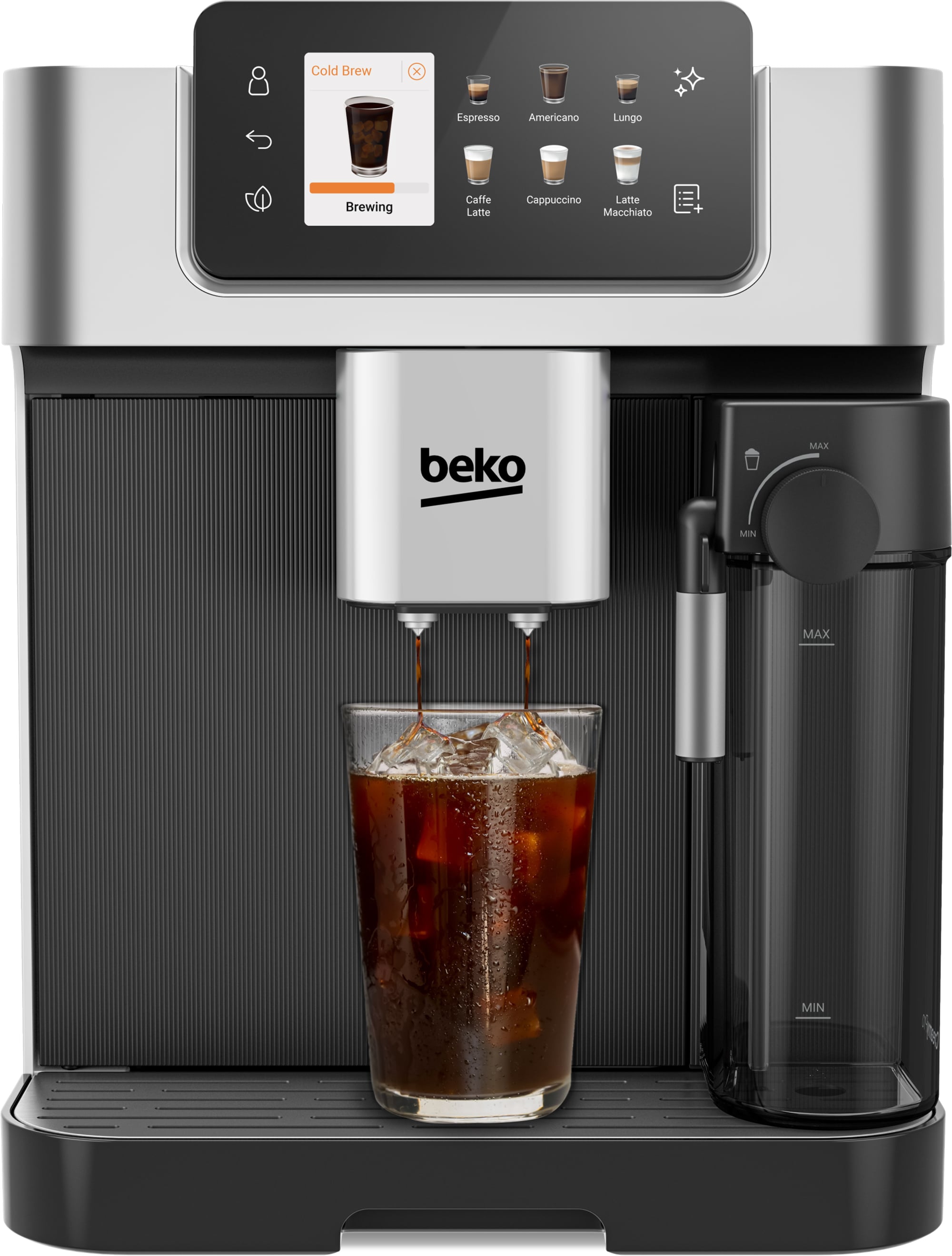 CaffeExperto Bean To Cup Coffee Machine with Integrated Milk Jug CEG7348X | Beko UK