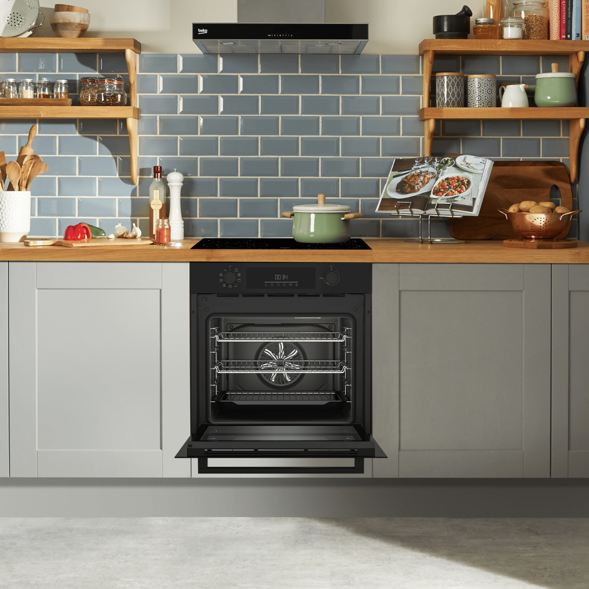 60cm Built-In Pyro Multi-Function Oven with AeroPerfect™ BBIE12301 ...