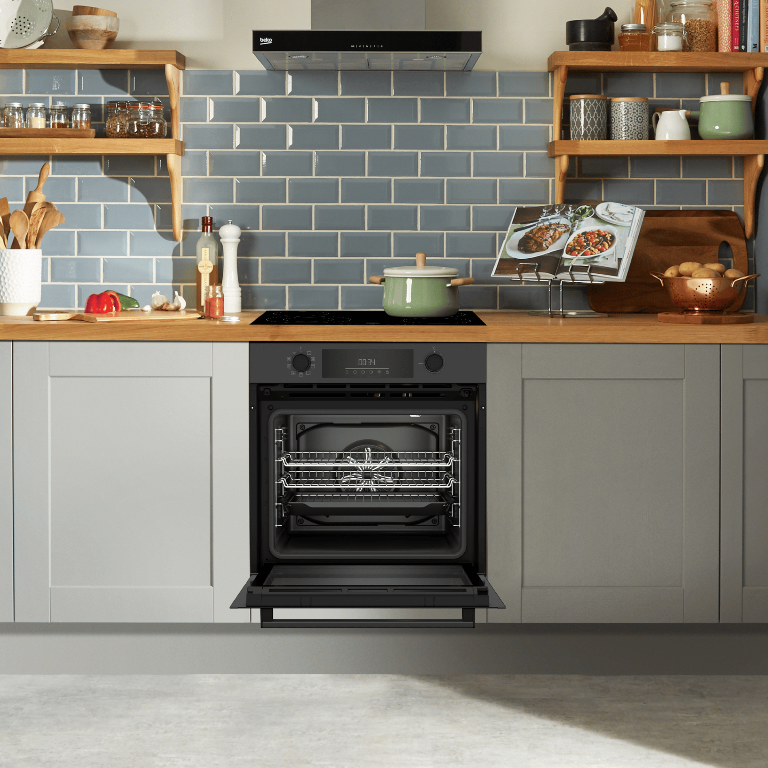 60cm Built-In Pyro Multi-Function Oven with AeroPerfect™ BBIE12401 ...