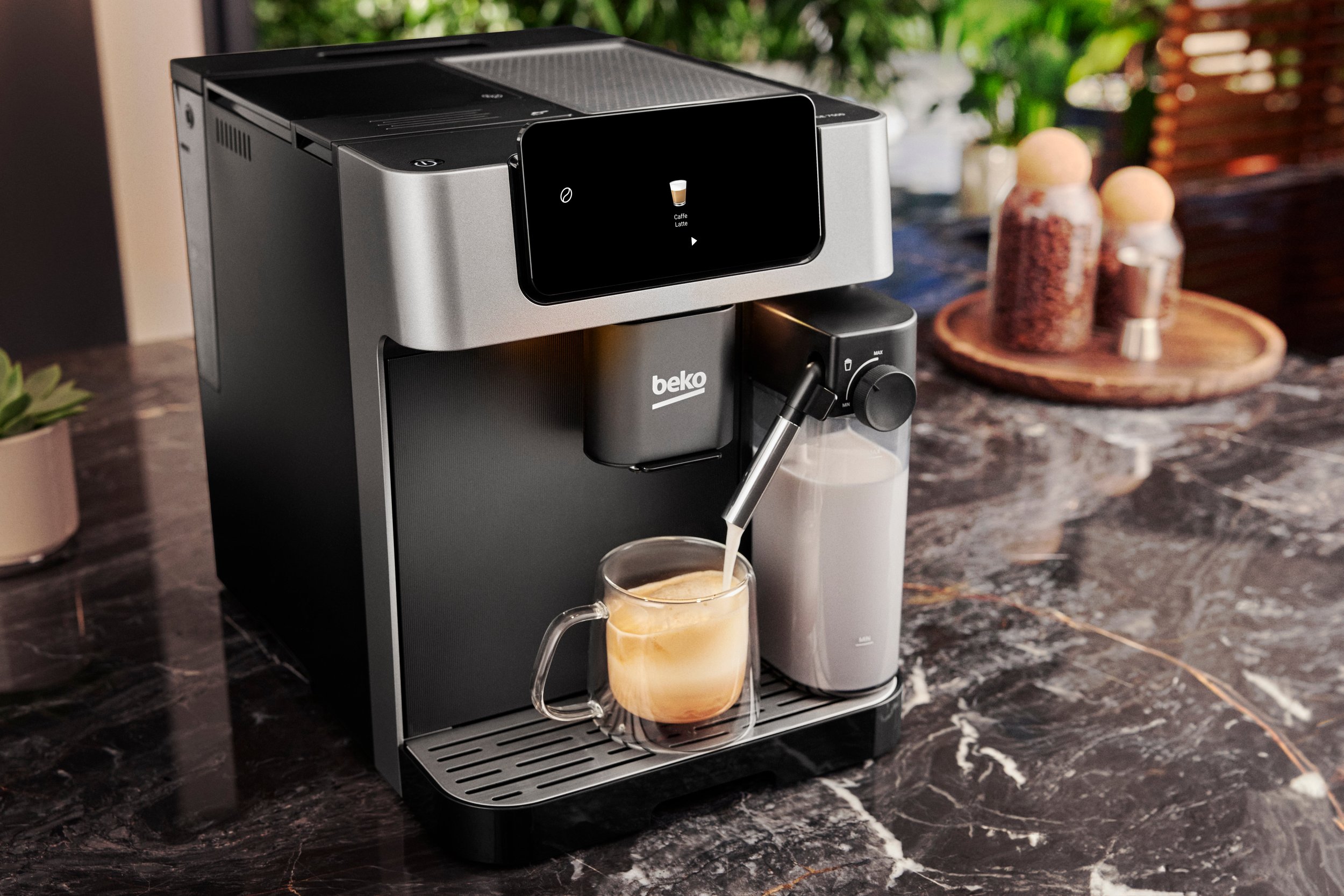 CaffeExperto Bean To Cup Coffee Machine with Integrated Milk Jug ...