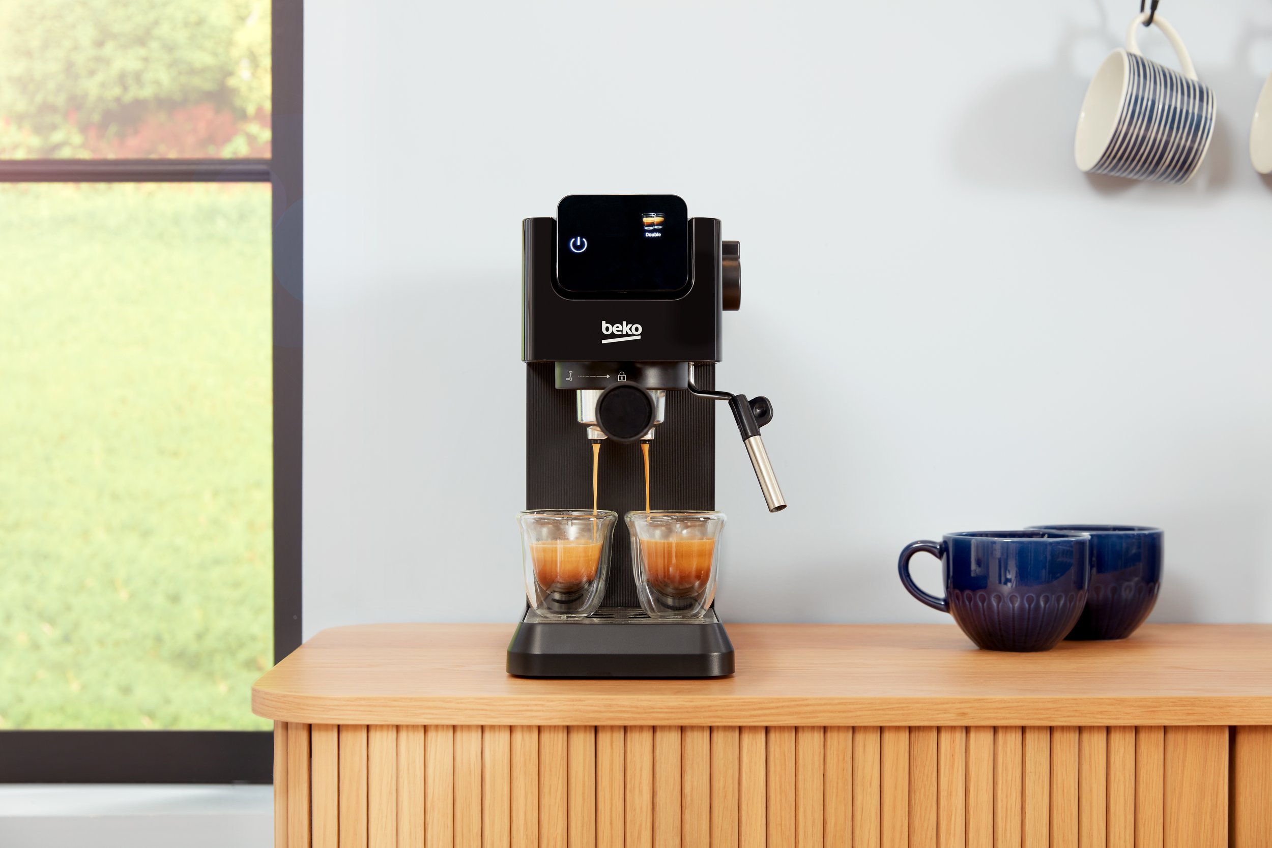 CaffeExperto Manual Espresso Coffee Machine with Steam Wand CEP5302B ...