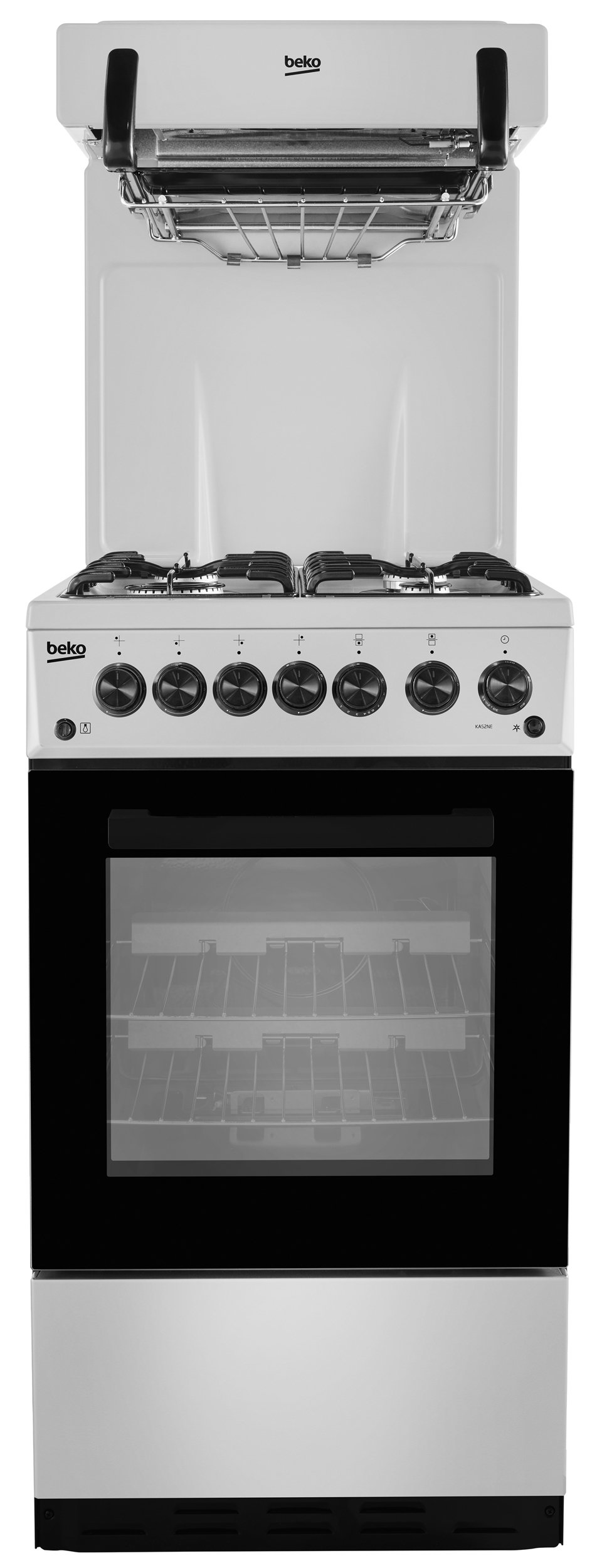 50cm Freestanding Gas Single Oven Eye Level Cooker KA52NE | Beko UK