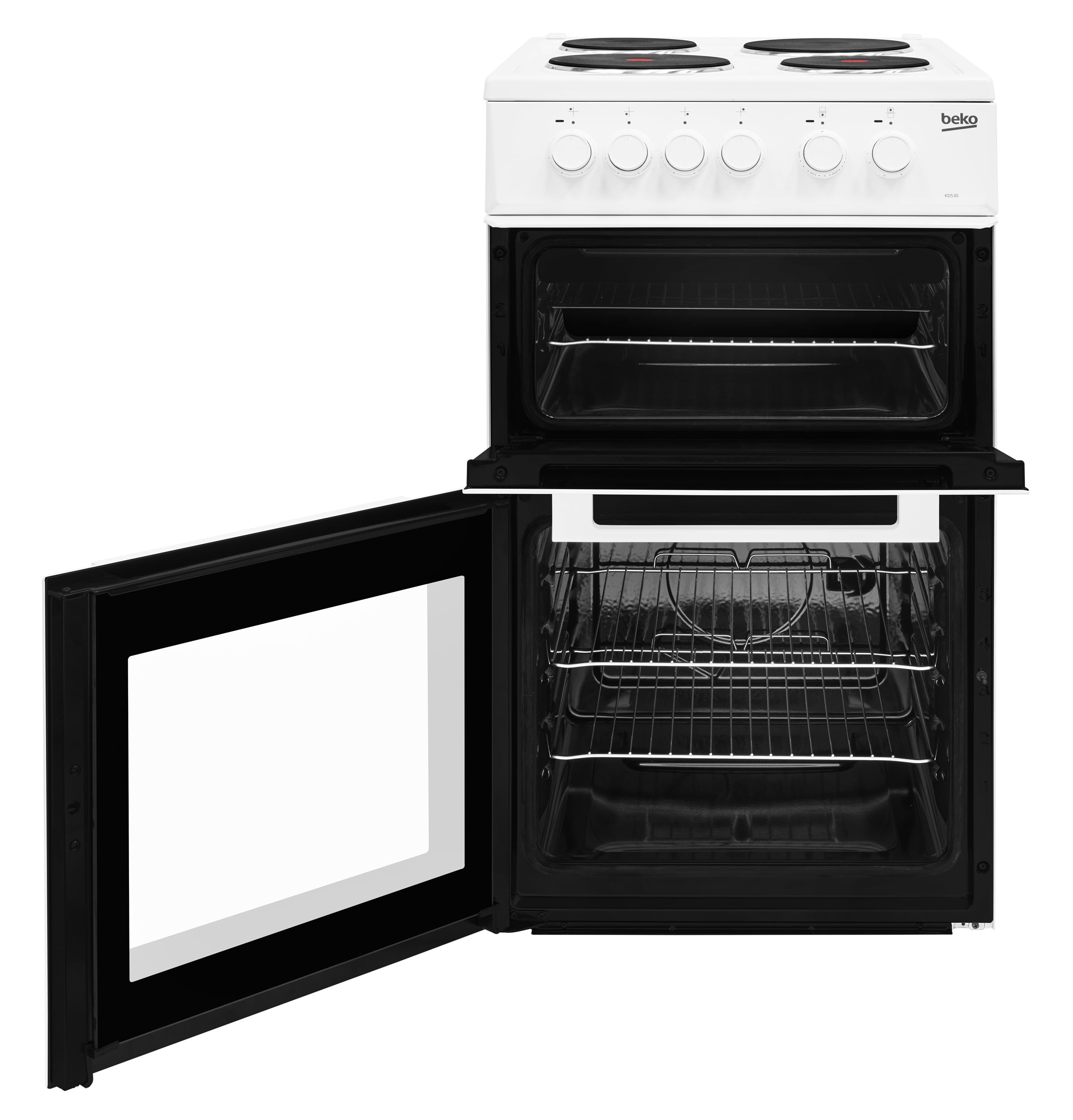 50cm Twin Cavity Electric Cooker KD530 | Beko UK