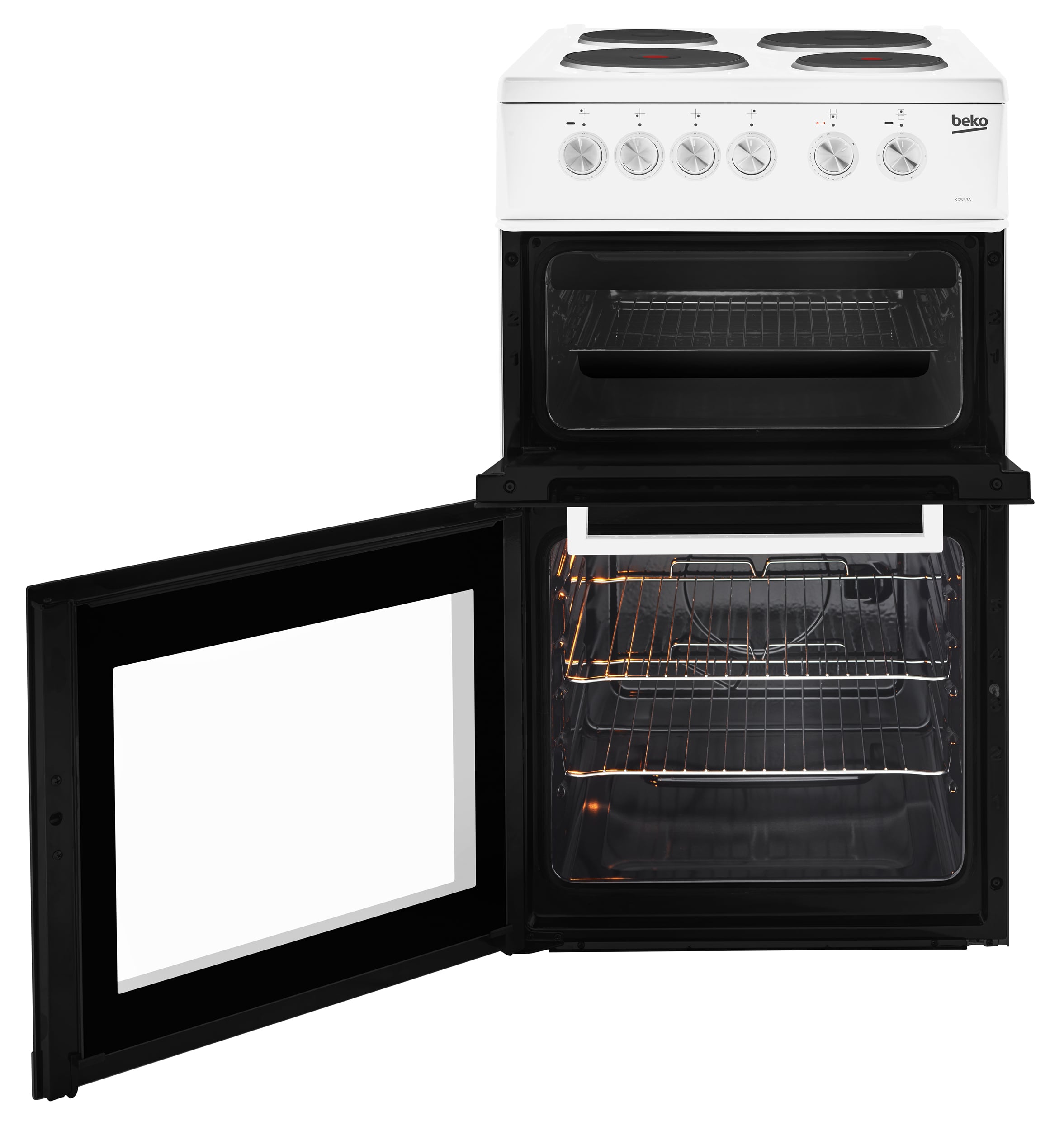 50cm Twin Cavity Electric Cooker KD532A | Beko UK