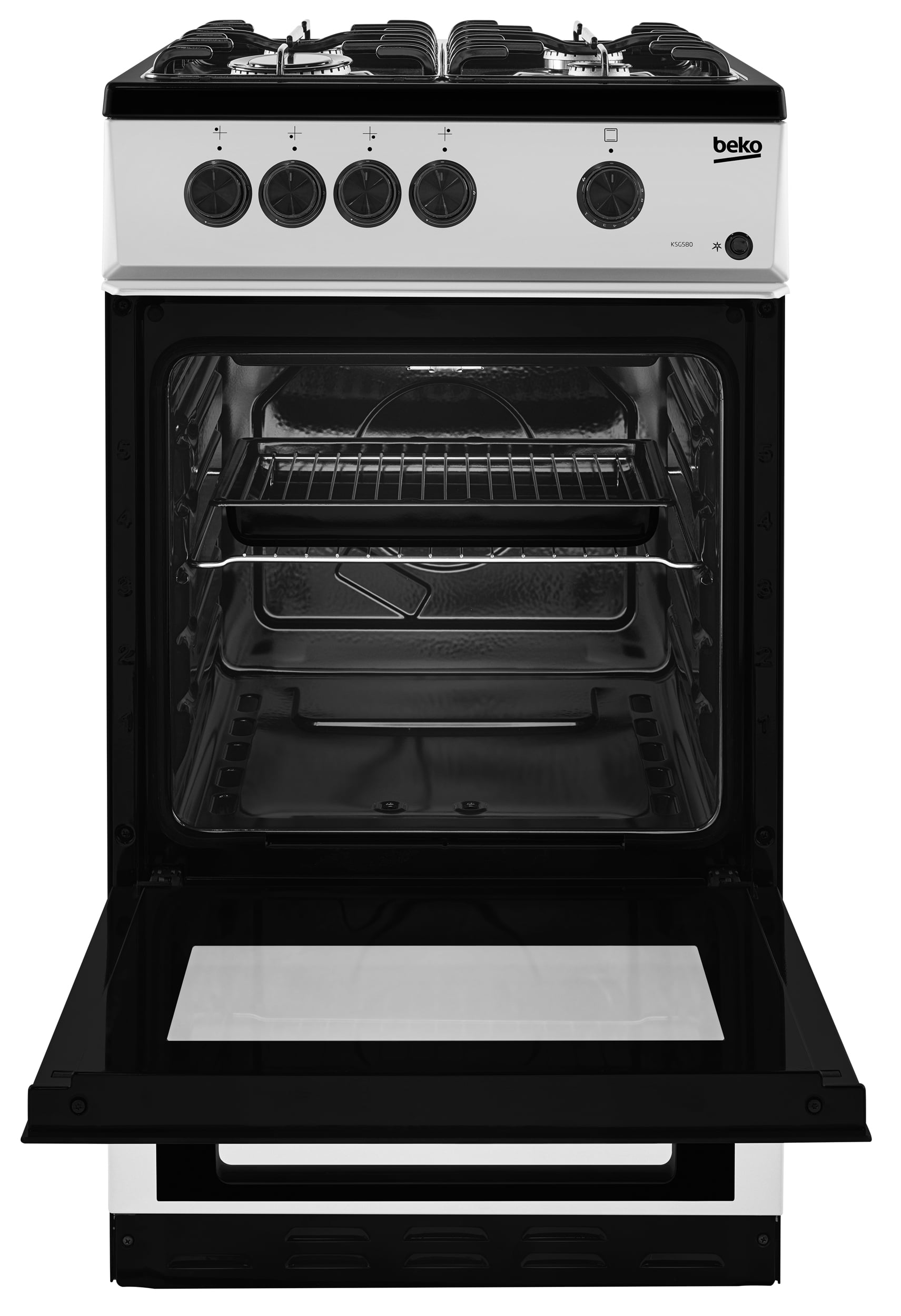 50cm Freestanding Gas Single Cavity Cooker KSG580 | Beko UK