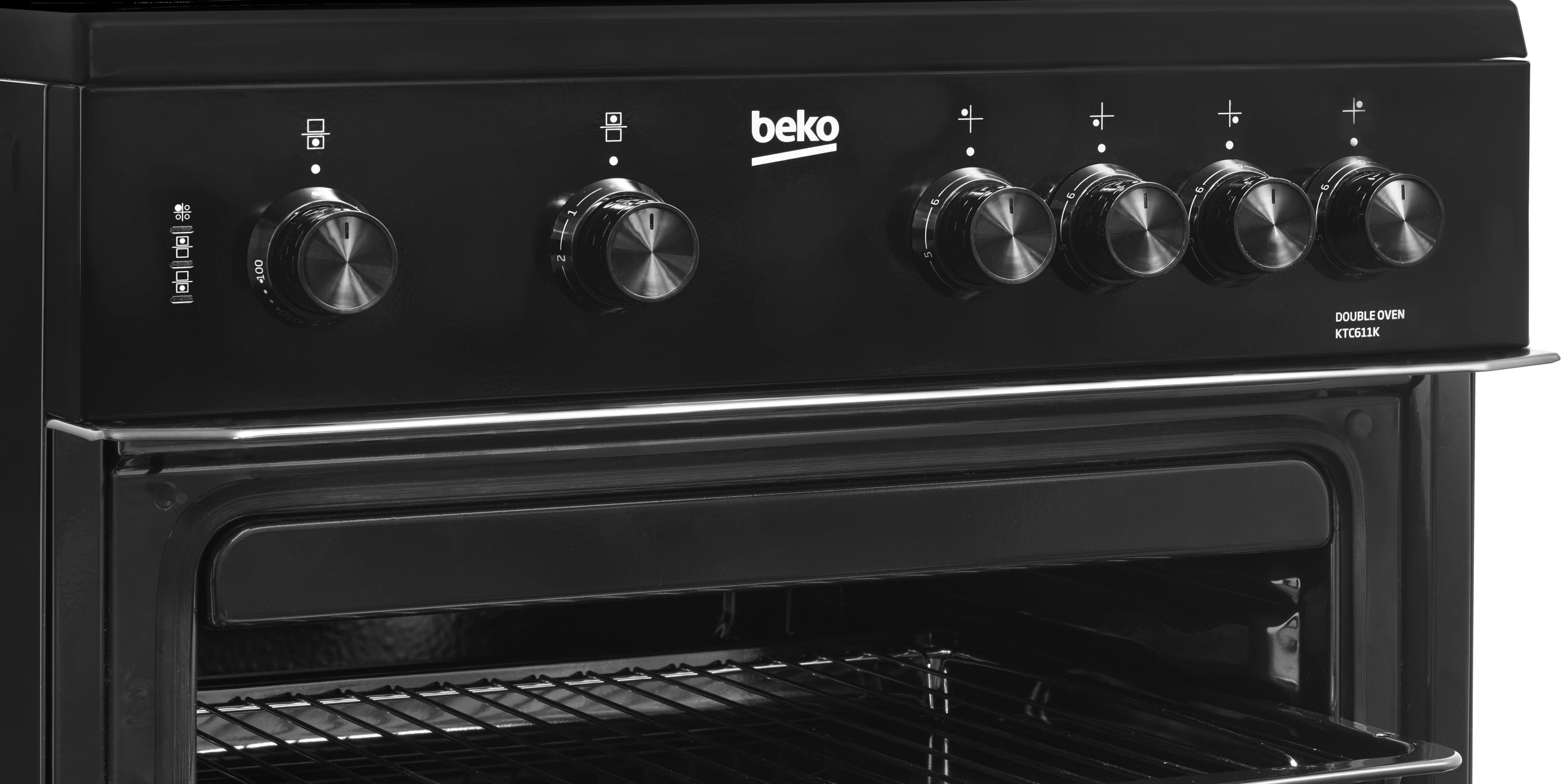 60cm Twin Cavity Electric Cooker KTC611 | Beko UK