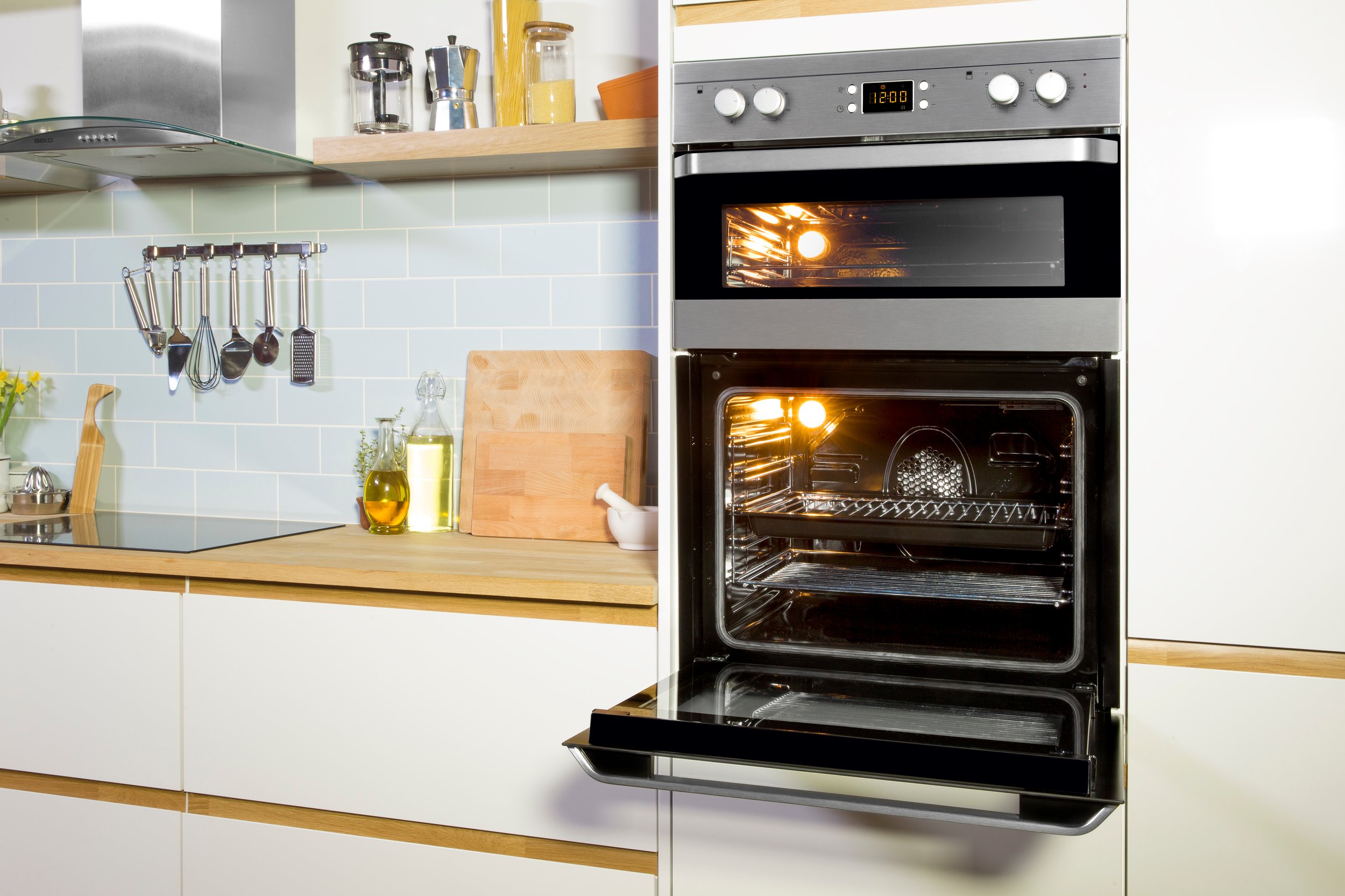 90cm Double Fan Oven with Diamond Quality Easy Clean Enamel Oven ...