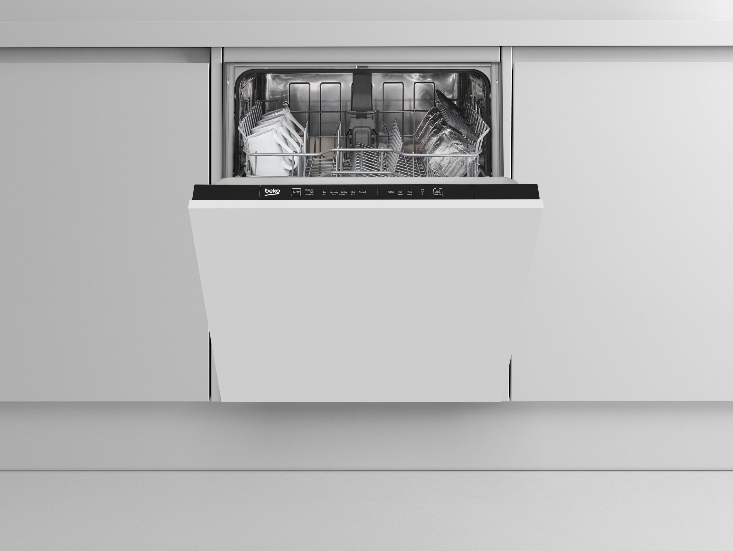 A+ Energy Rated Integrated Dishwasher with 5 Programmes DIN15X11 | Beko UK