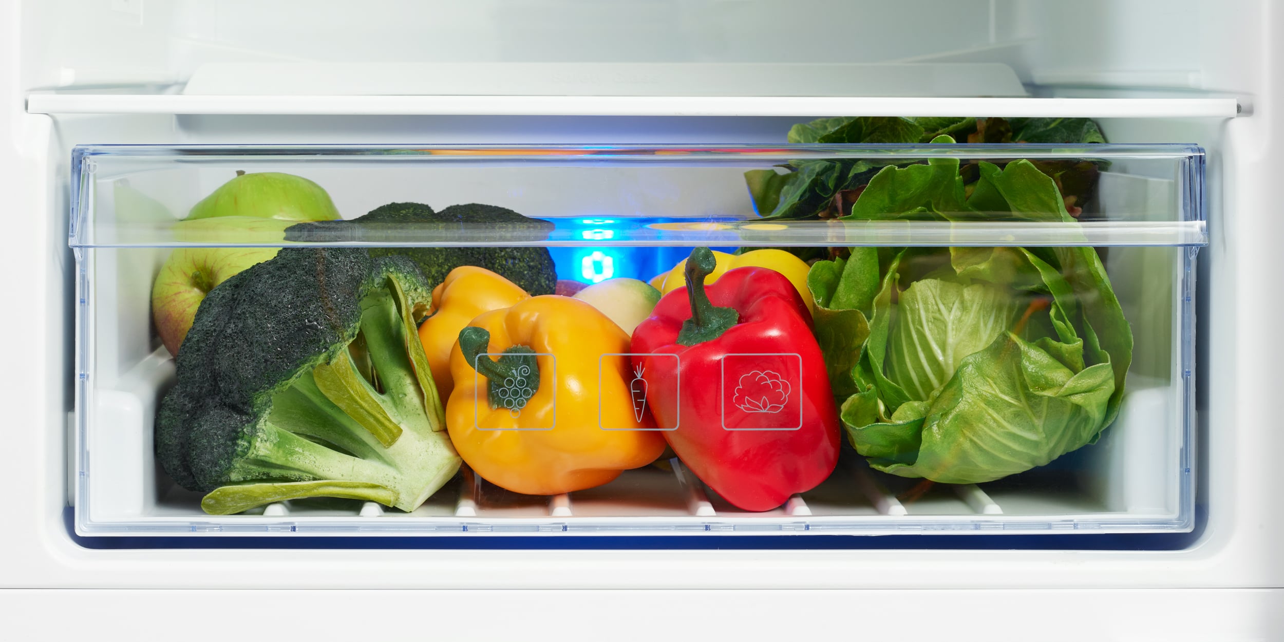 Integrated Fridge Freezer with Active Fresh Blue Light™ BCB5050F | Beko UK