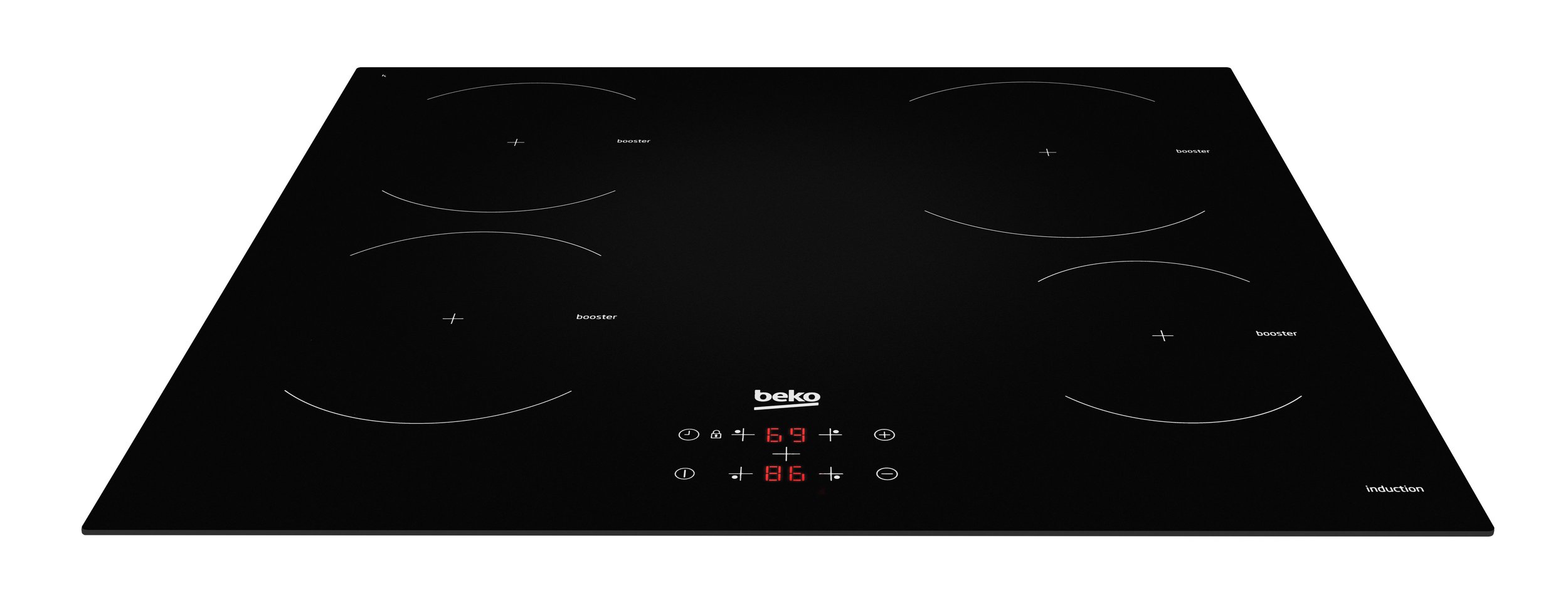 60cm Induction Hob with Front Touch Control HII64400AT | Beko UK