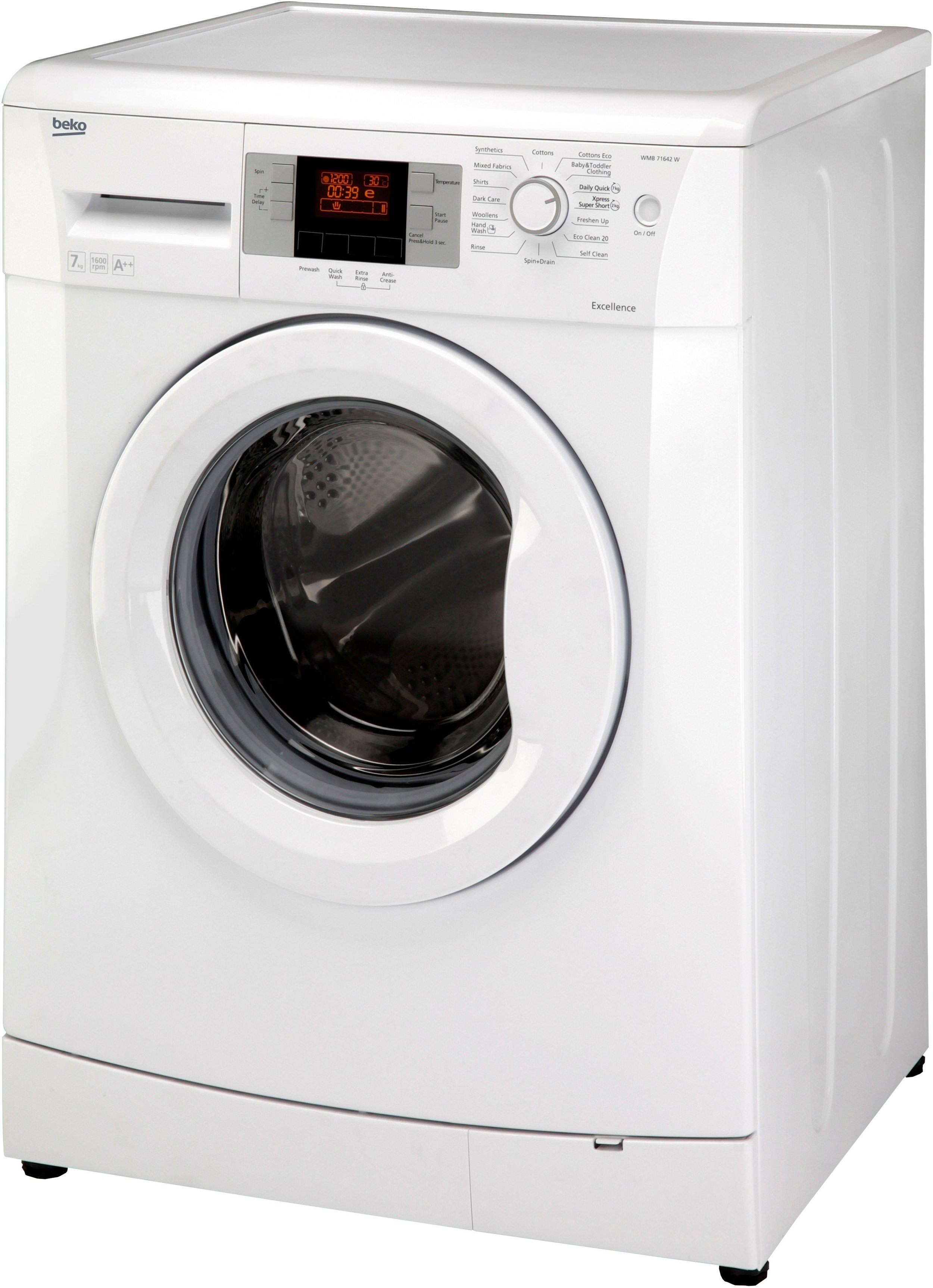 A++AA Rated 7kg, 1600rpm Washing Machine WMB71642 | Beko UK
