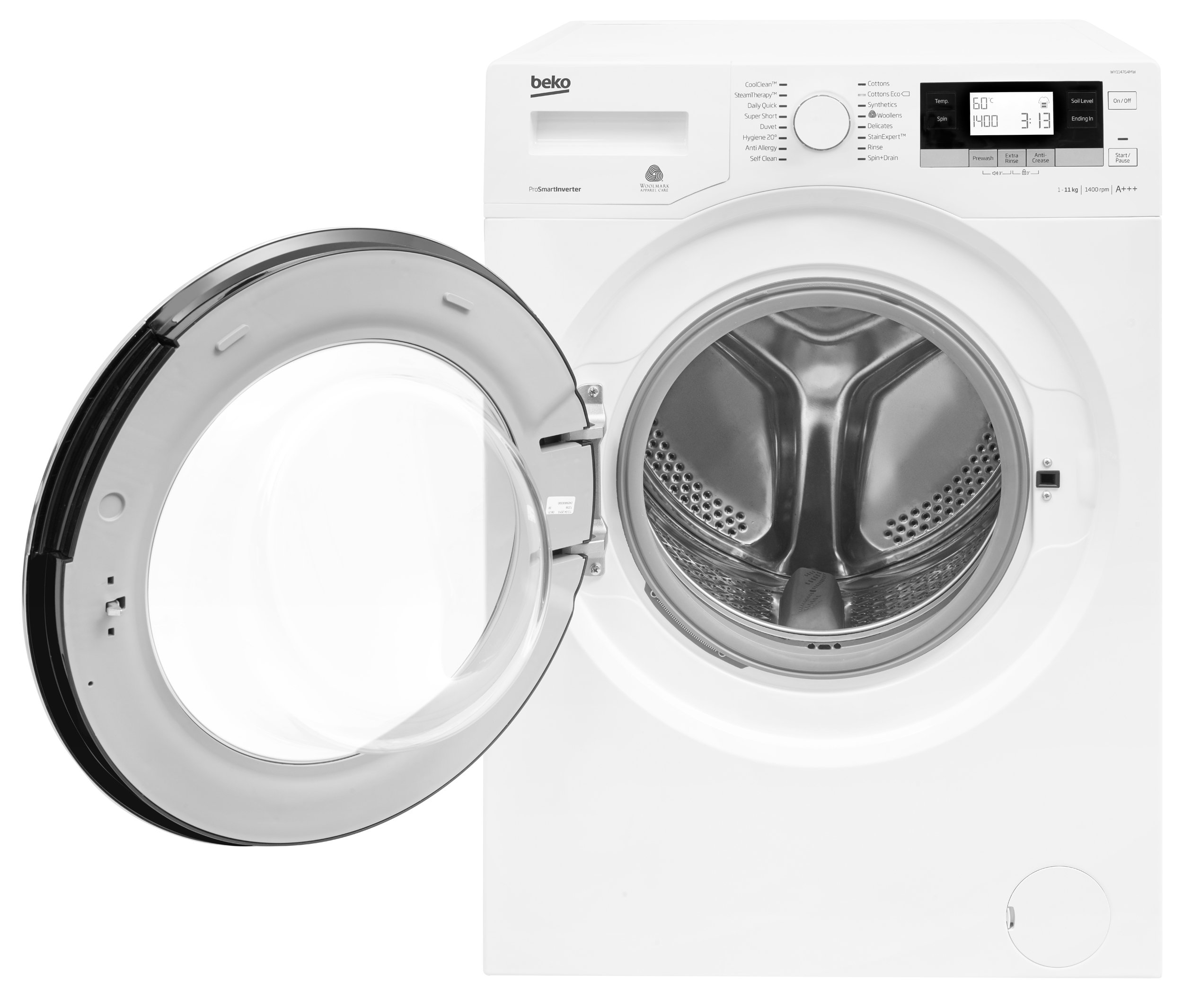 A+++ Energy Rated 11kg 1400rpm Washing Machine WY114764M | Beko UK