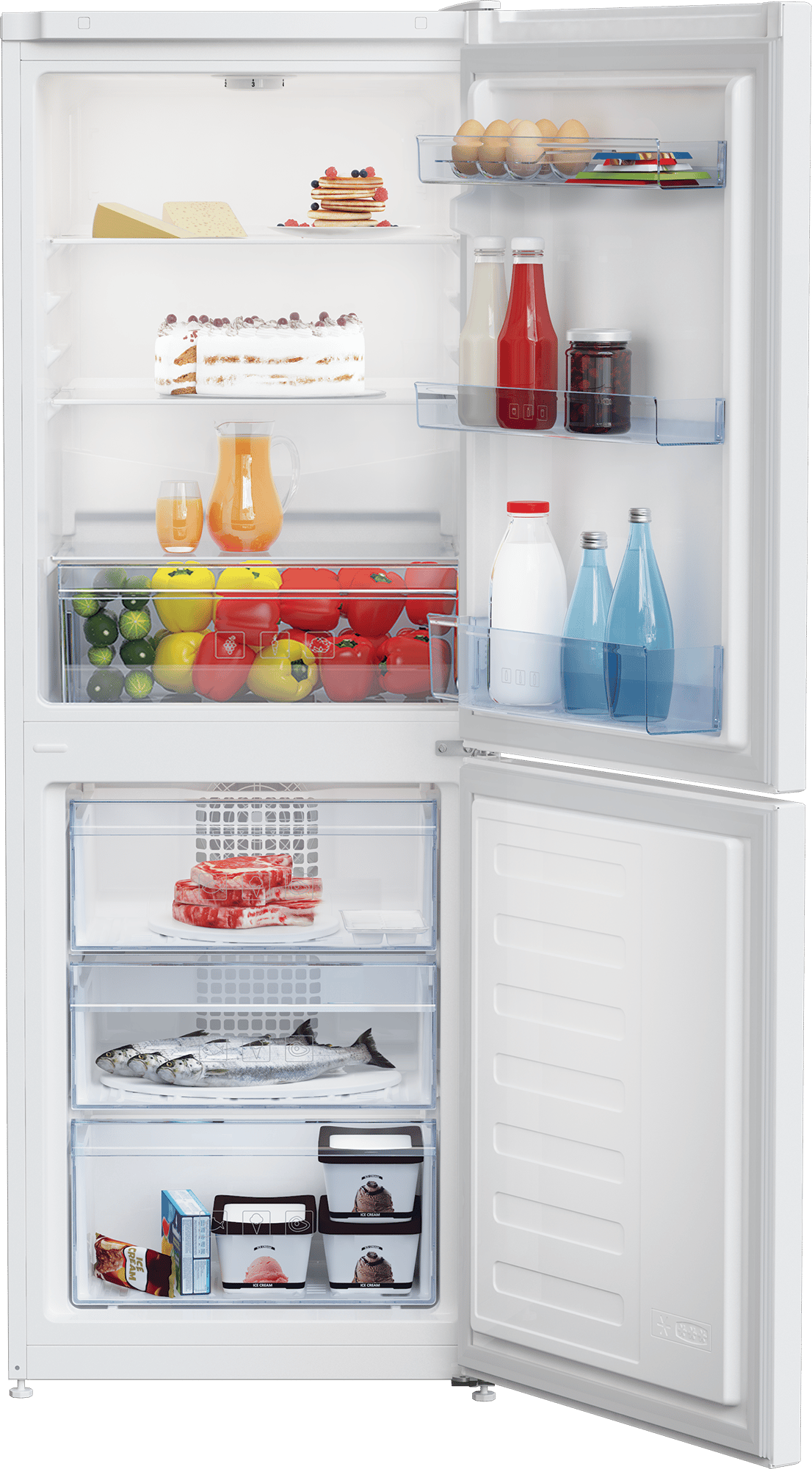Freestanding Frost Free Fridge Freezer with Freezer Guard CFG4552 | Beko UK