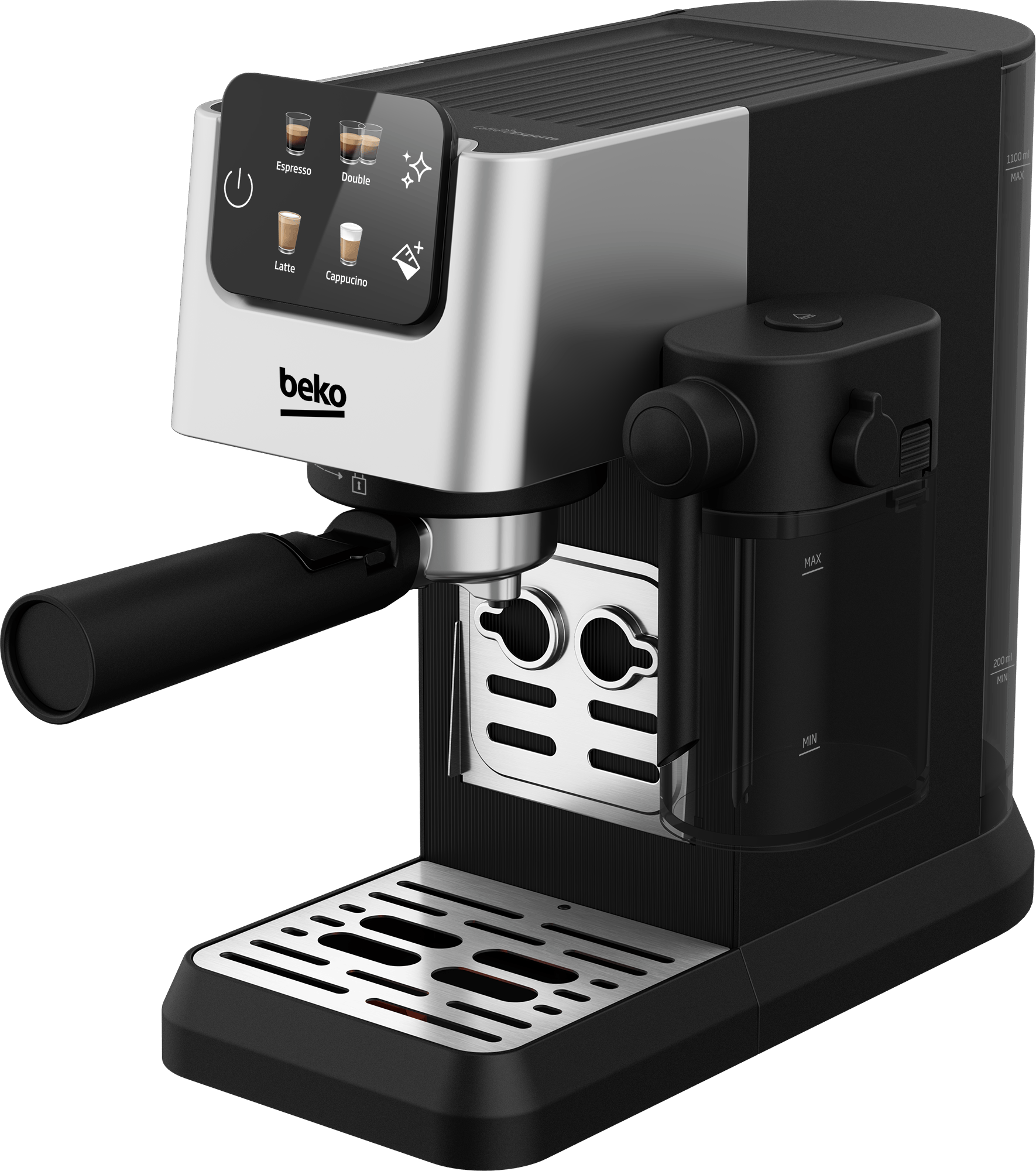 CaffeExperto Semi Automatic Espresso Coffee Machine with Integrated ...