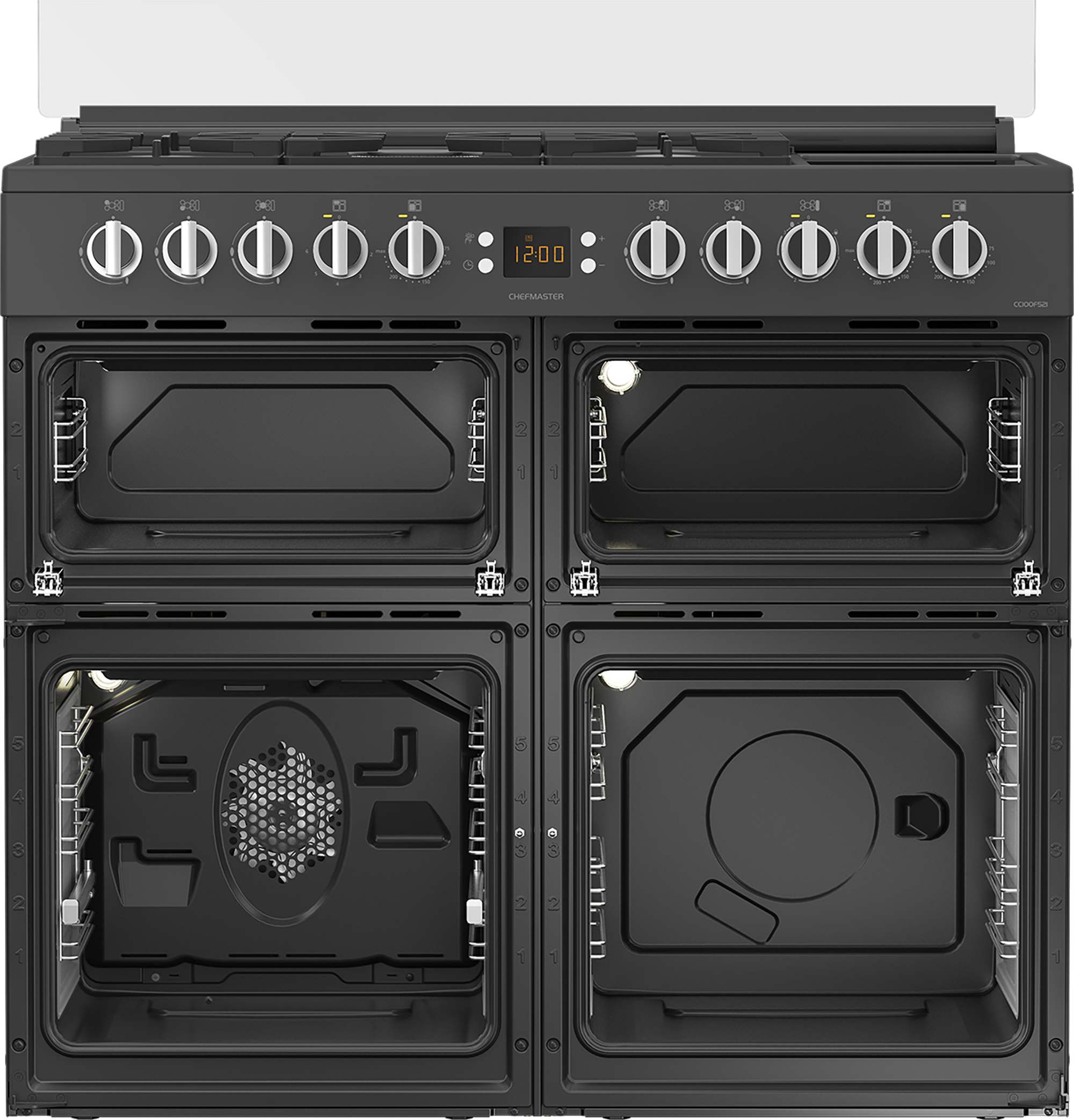 100cm Dual Fuel Range Cooker | Chefmaster CC100F521 | Leisure
