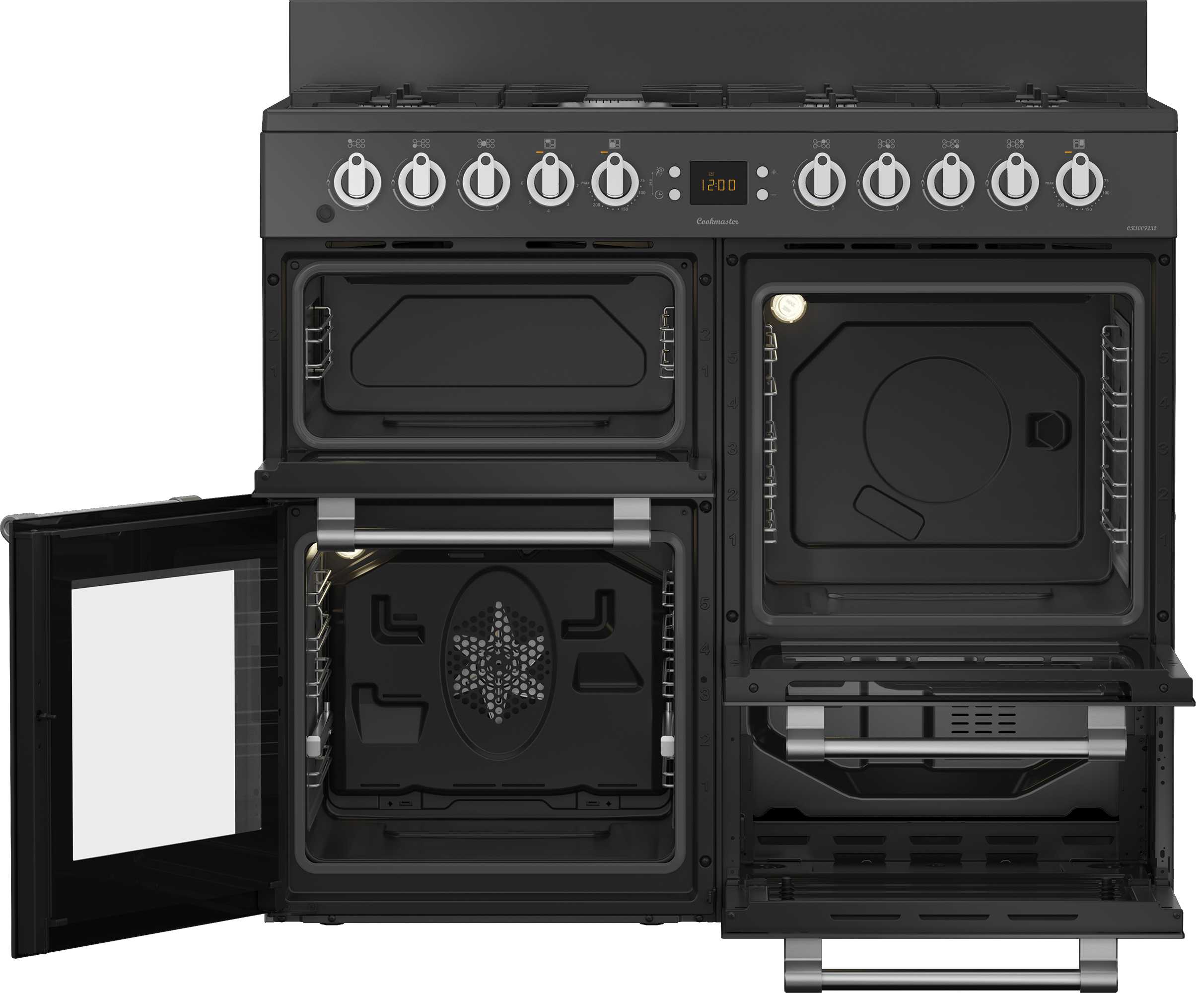 100cm Dual Fuel Range Cooker | Cookmaster CK100F232 | Leisure