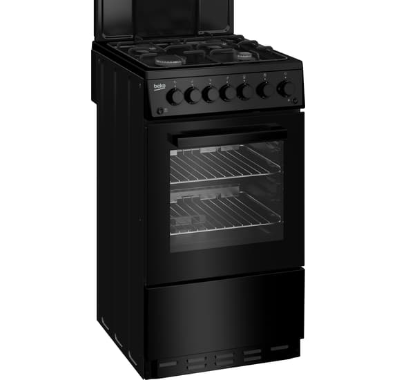 50cm Freestanding Gas Single Oven Eye Level Cooker KA52NE | Beko UK