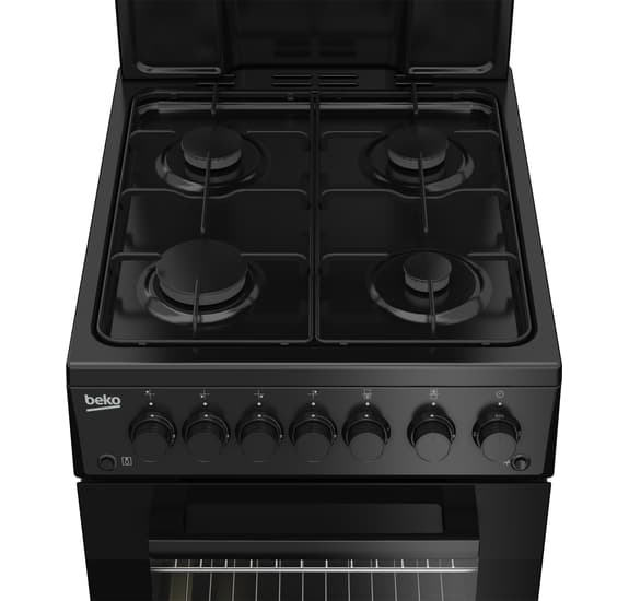 50cm Freestanding Gas Single Oven Eye Level Cooker KA52NE | Beko UK