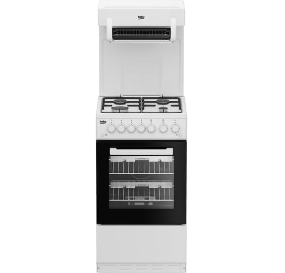 50cm Freestanding Gas Single Oven Eye Level Cooker KA52NE | Beko UK