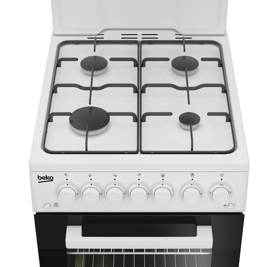 50cm Freestanding Gas Single Oven Eye Level Cooker KA52NE | Beko UK
