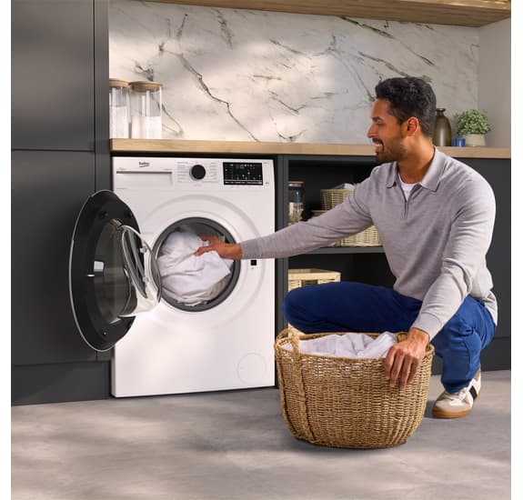 Freestanding 9kg Wash / 6kg Dry Capacity Washer Dryer with UltraFast ...